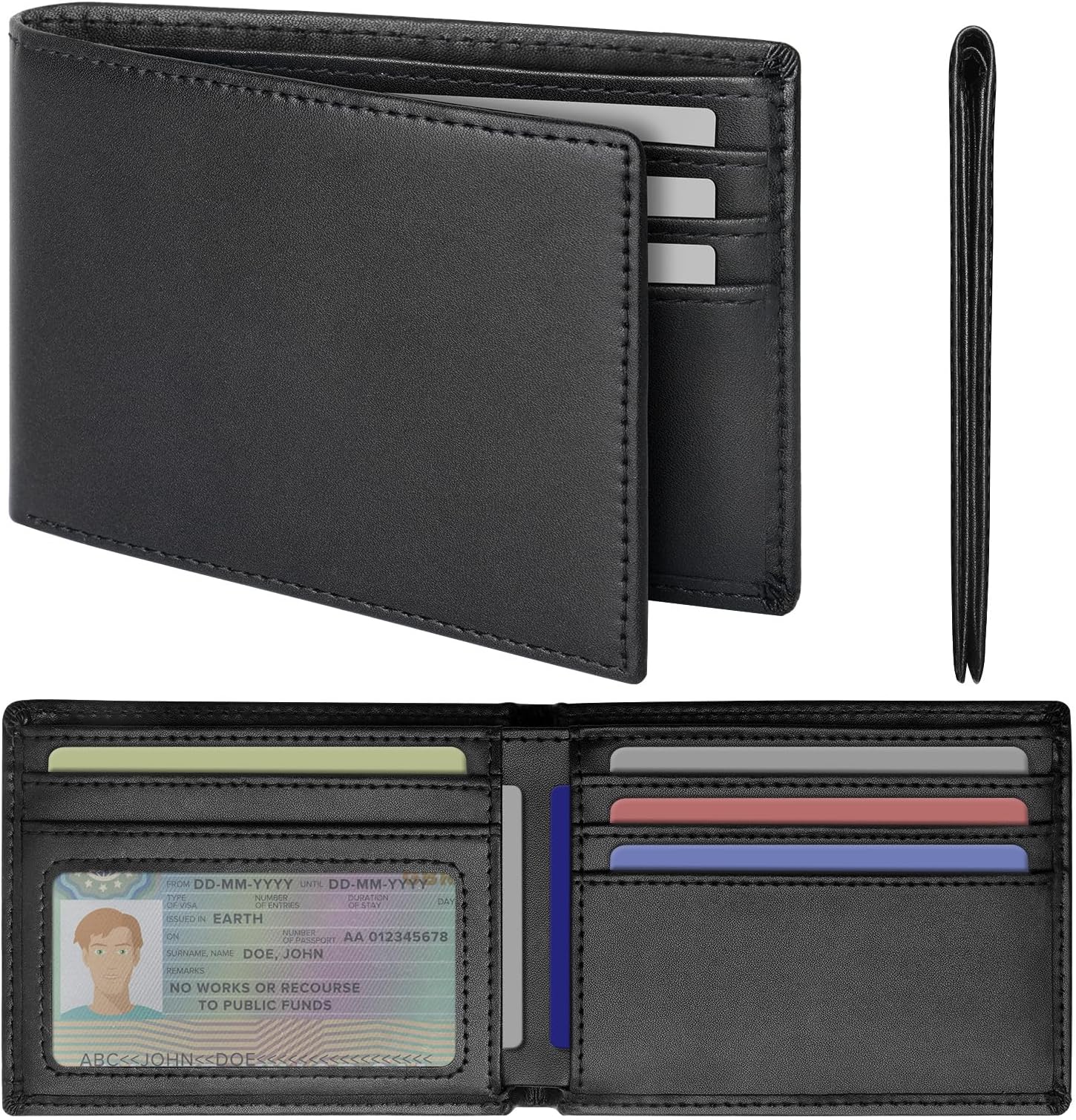 Amazon.com: SIGFYER Slim Mens Wallets Leather Rfid Blocking Bifold ...