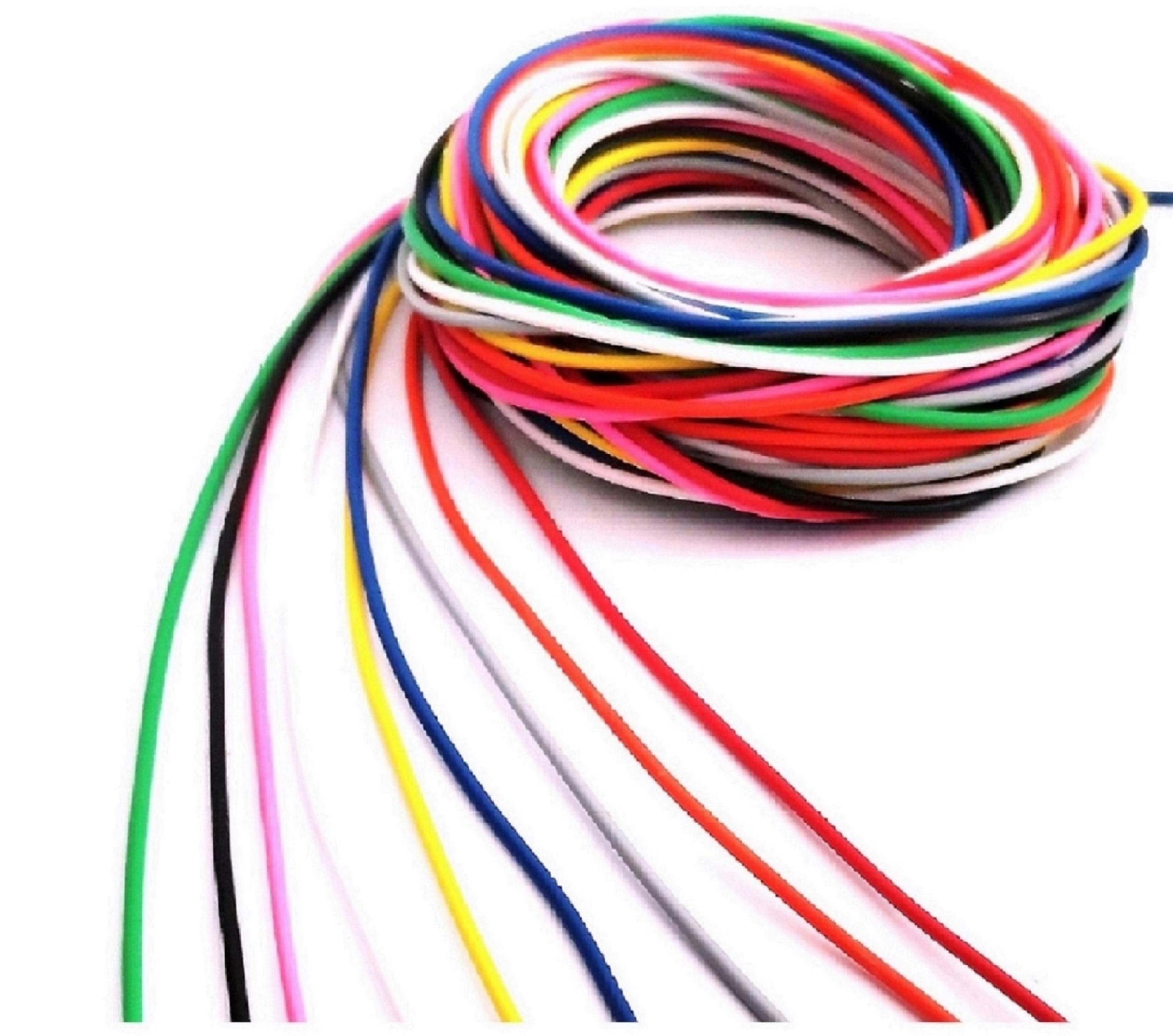 Steko (36 Meters) Combo Of 9 Color Multi Strand Hookup Wire 14/36 DC ...