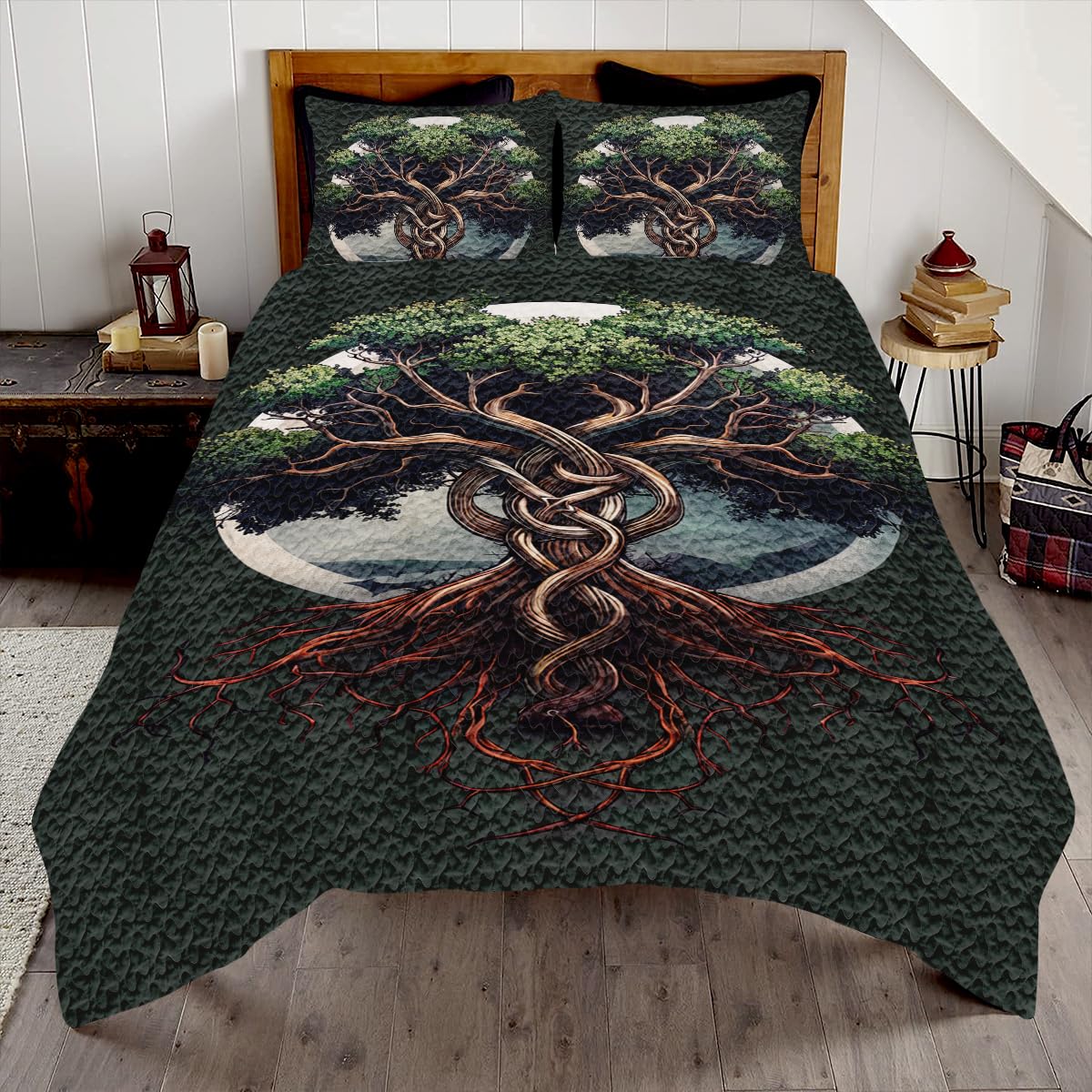 Amazon.com: Personalized Tree of Life Quilt Pattern - Abstract Tree of ...