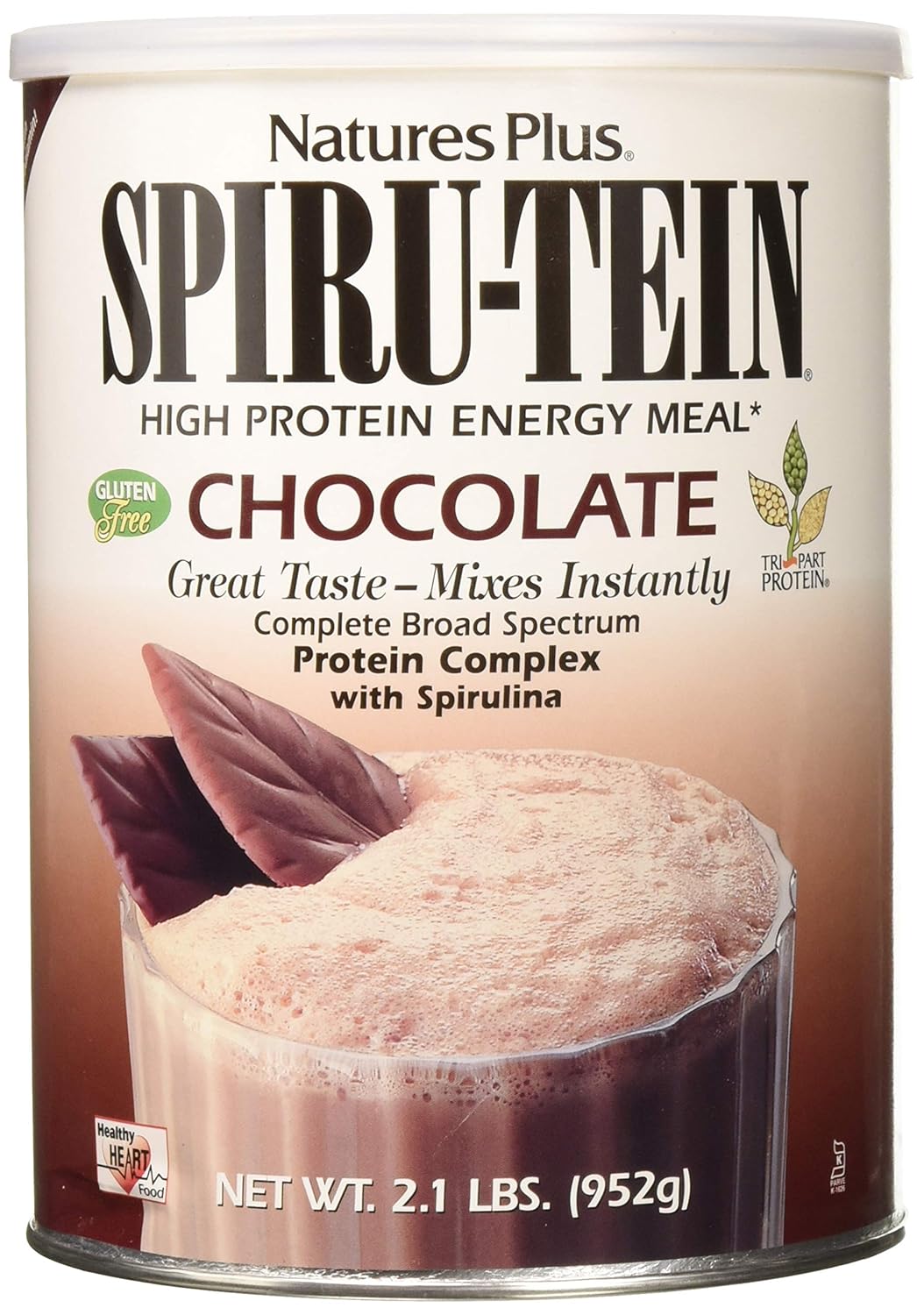 Amazon.com: NaturesPlus SPIRU-TEIN Shake - Chocolate - 2.1 lbs ...
