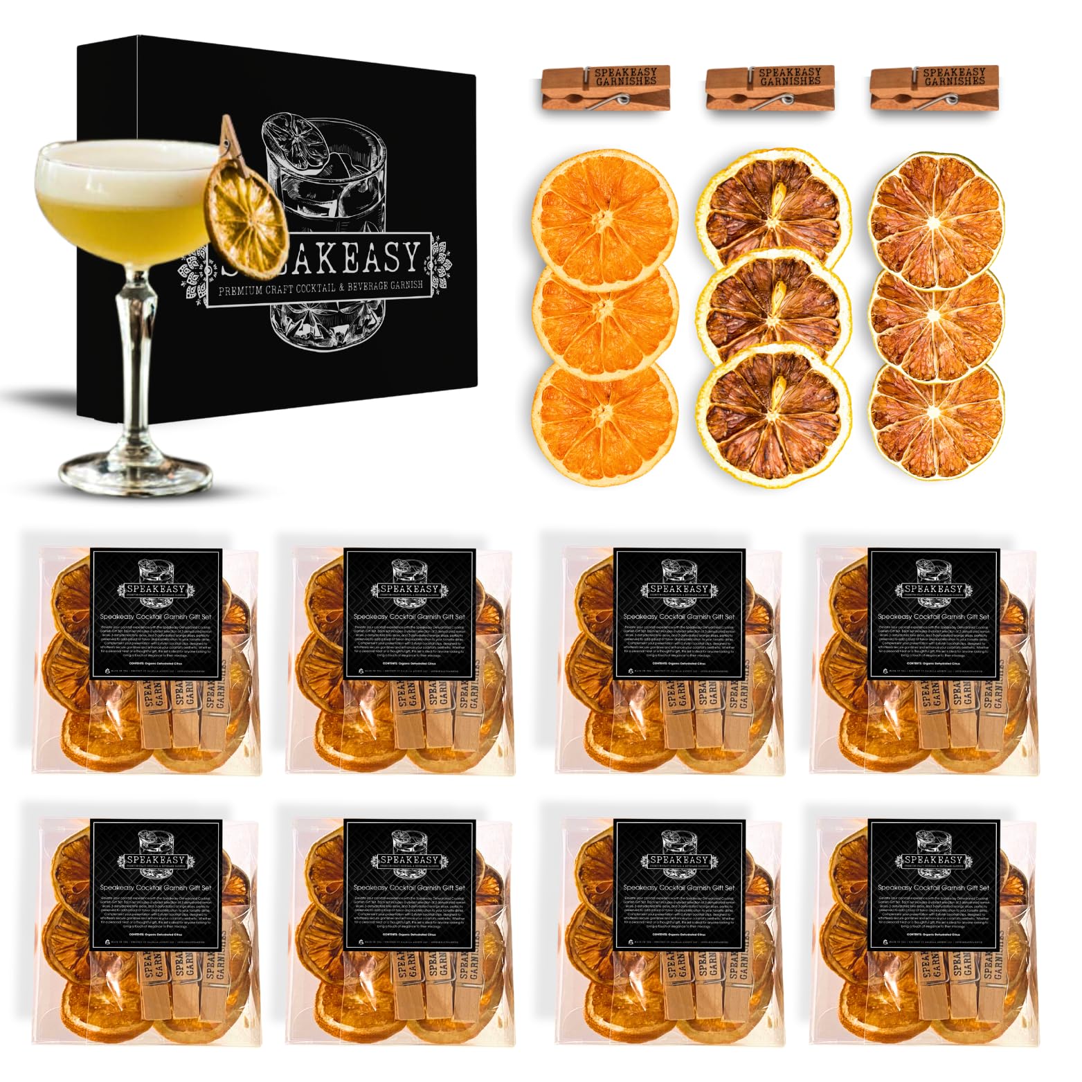Amazon.com: 8 Pack Gift Sets - Dehydrated ORANGE, LEMON & LIME Citrus ...