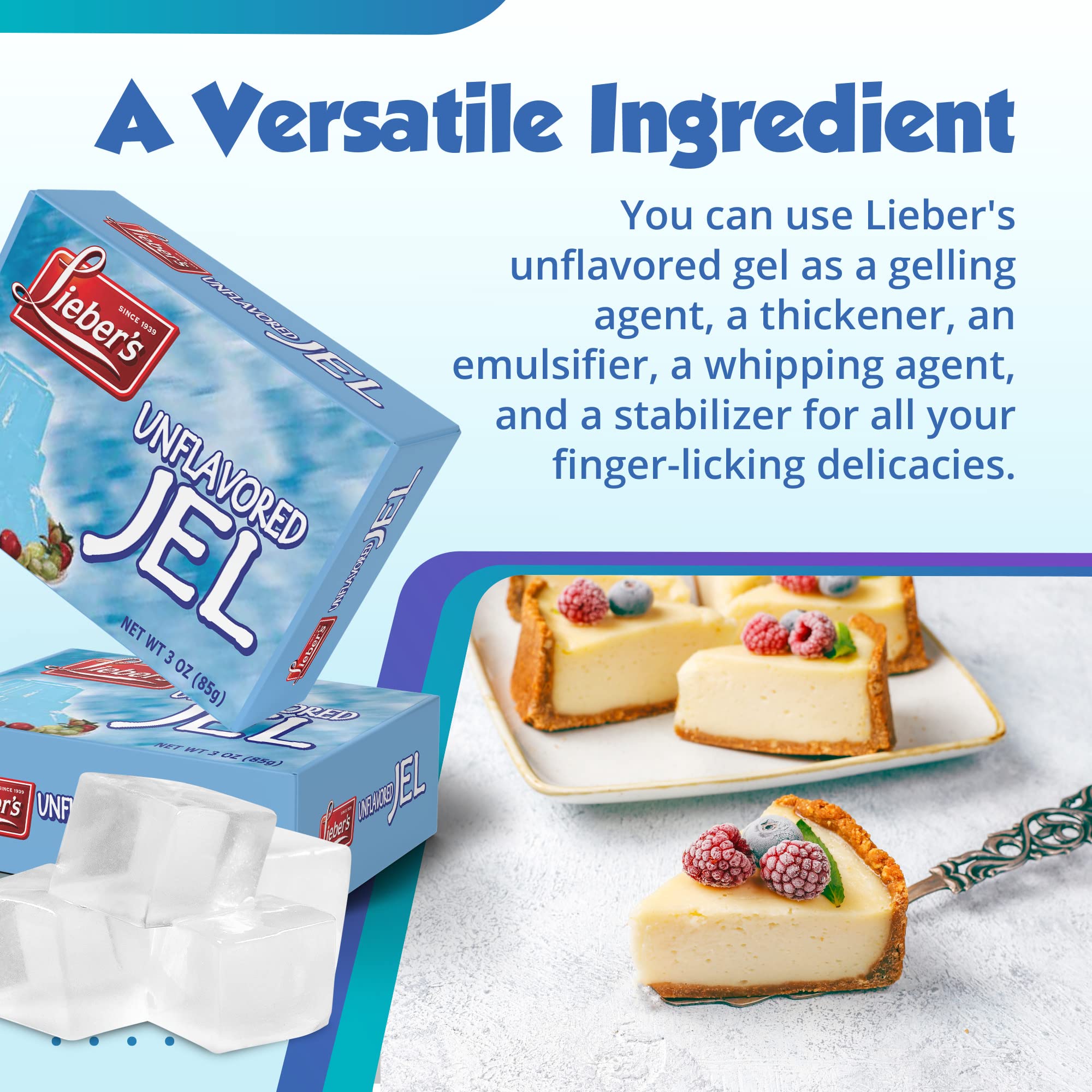 Snapklik.com : Liebers Clear Unflavored Jello Certified Kosher Vegan ...