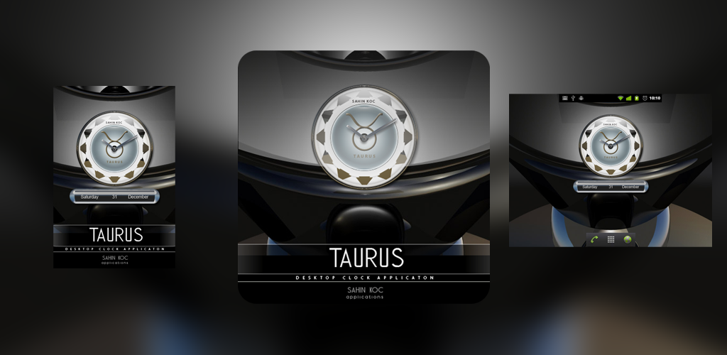 Taurus Beautiful Clock Widget Zodiac Theme for Android:Amazon.de ...