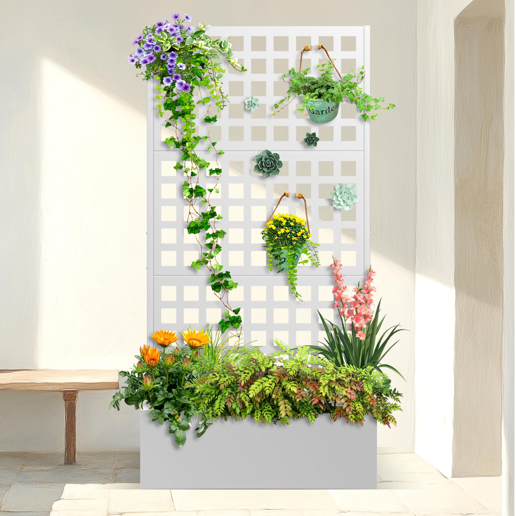 Snapklik.com : TUYOHW Metal Planter Box