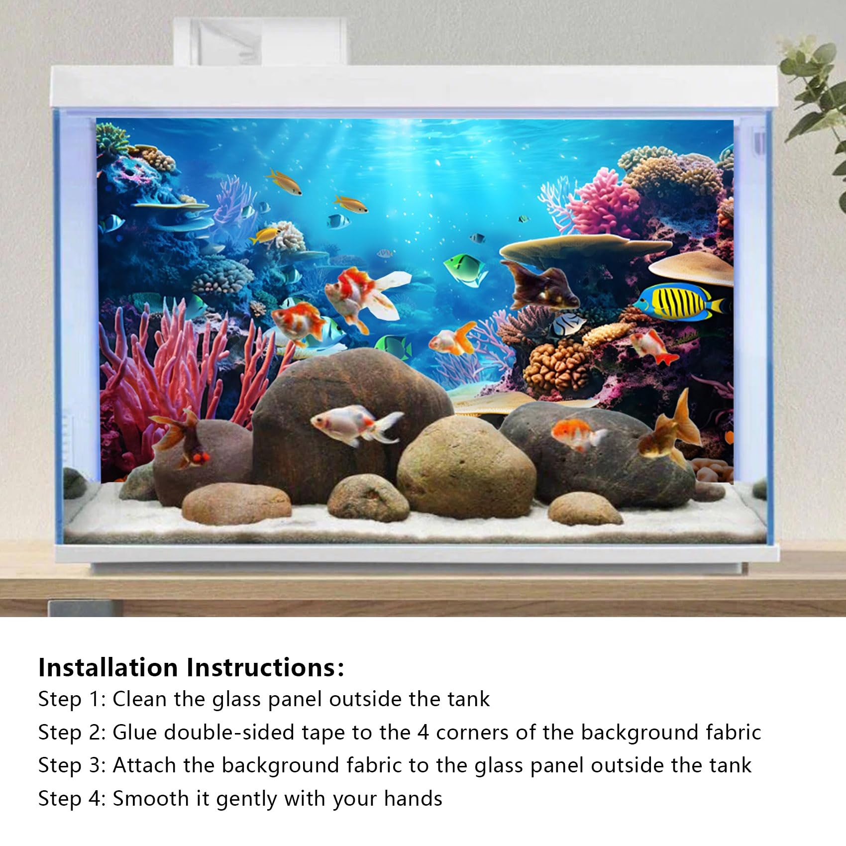 Snapklik.com : Fish Tank Background 36x14 Inch Aquarium Background ...