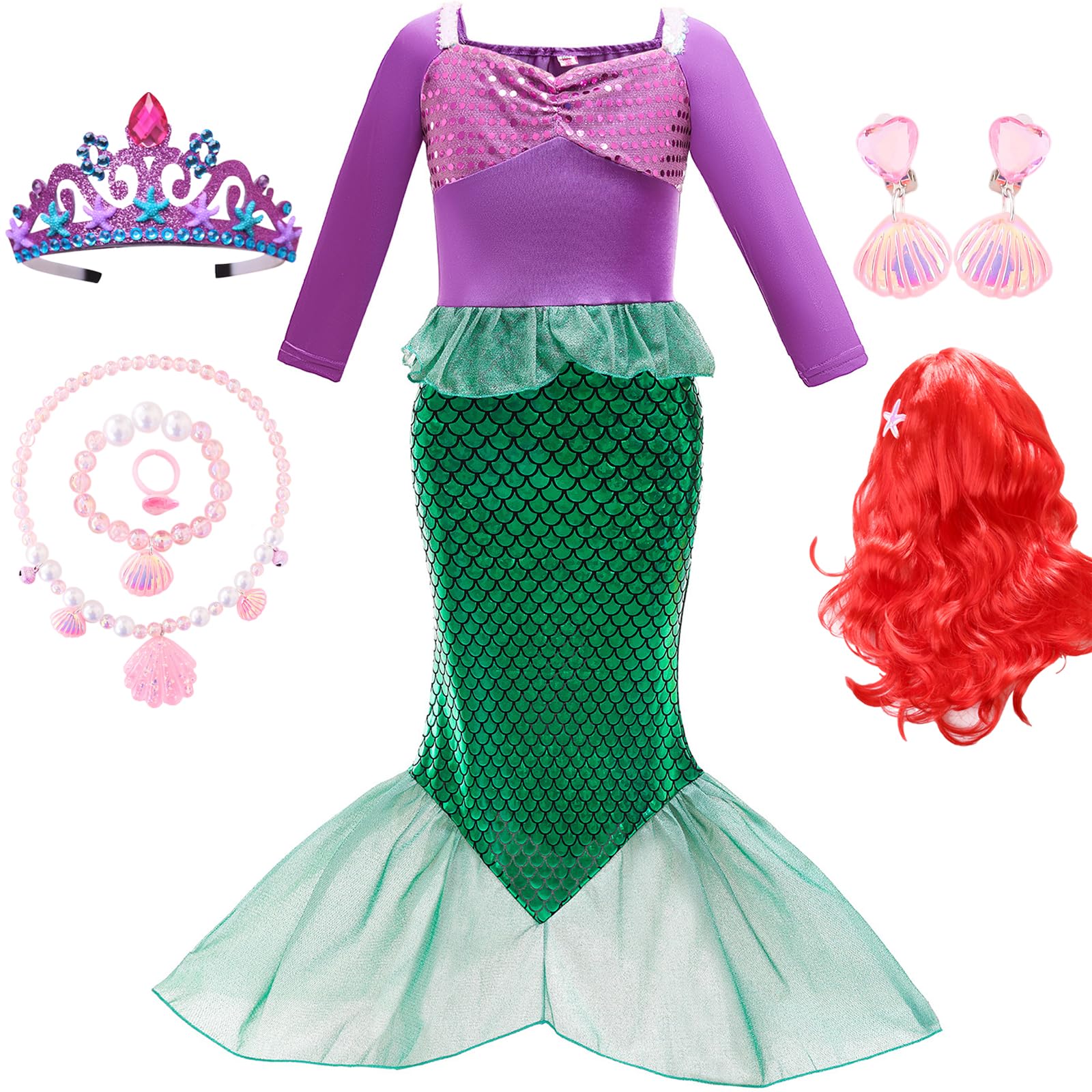 Costume Ariel Fai Da Te Per Bambini La Sirenetta Ariel Disney Ispirato