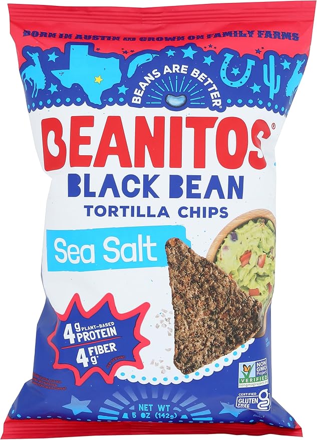 Amazon.com: Beanitos Black Bean Chips with Sea Salt, 6 Oz