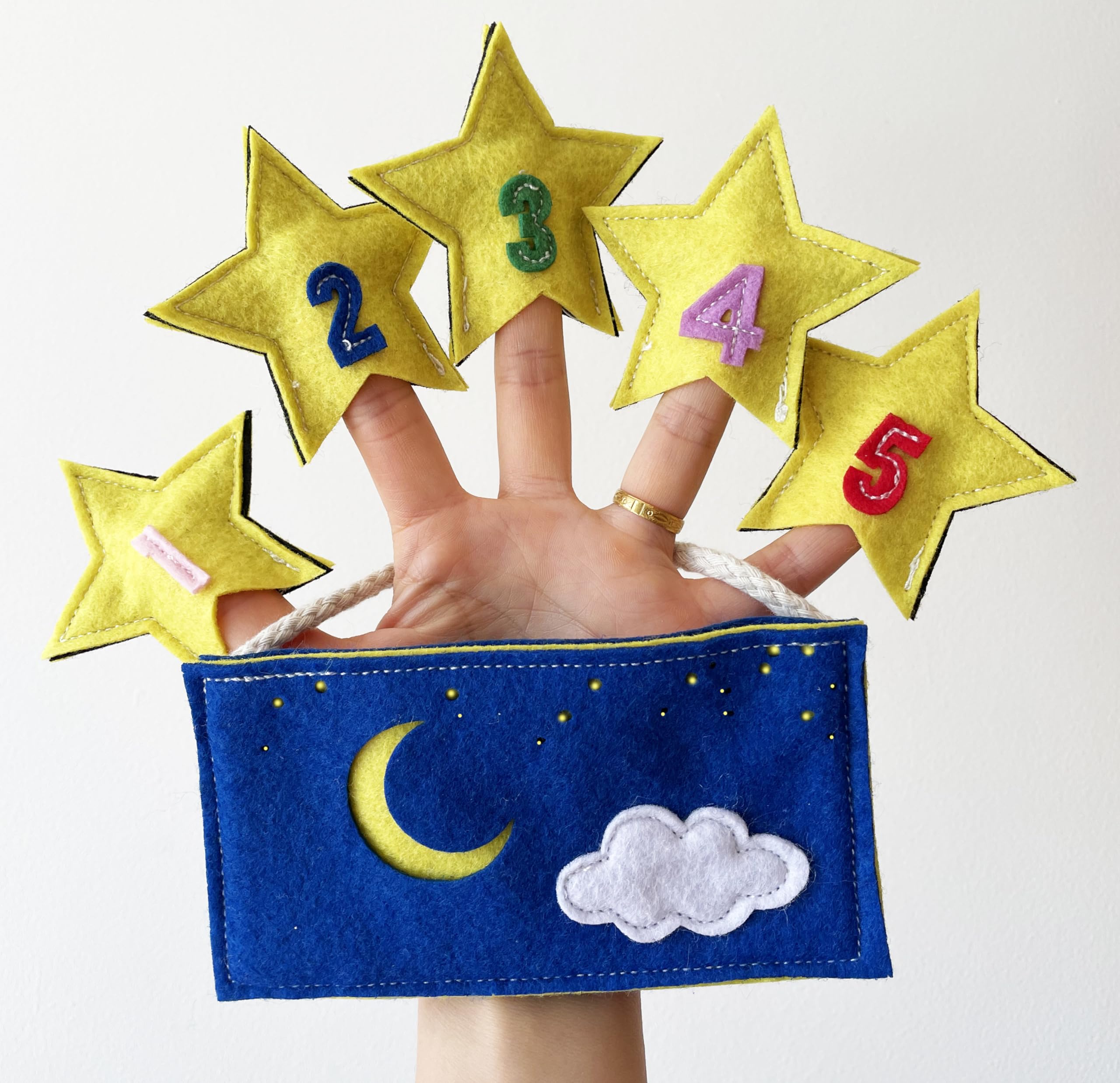 Nursery Rhyme “Twinkle Twinkle Little Star” Finger Puppet with Numbers ...