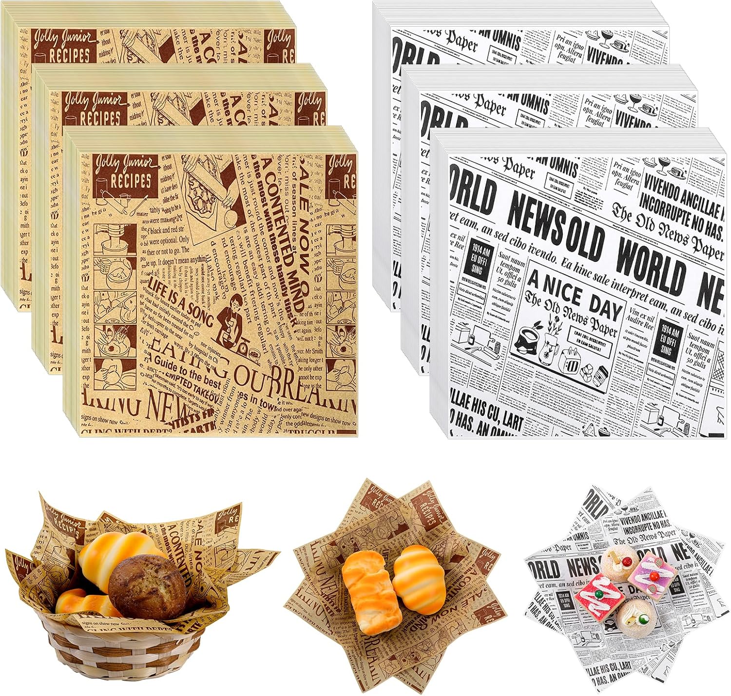 Amazon.com: 400pcs Deli Paper Sheets for Food Ultra Grease Resistant ...