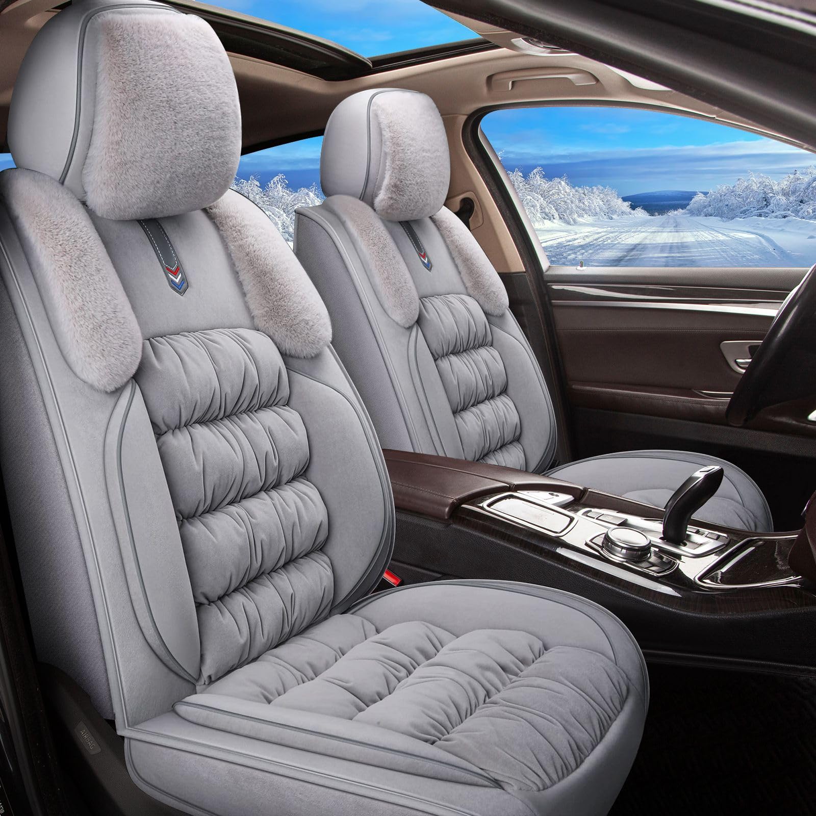 Amazon.com: JIAMAOXIN Winter Car Seat Covers Fit for Mitsubishi ...