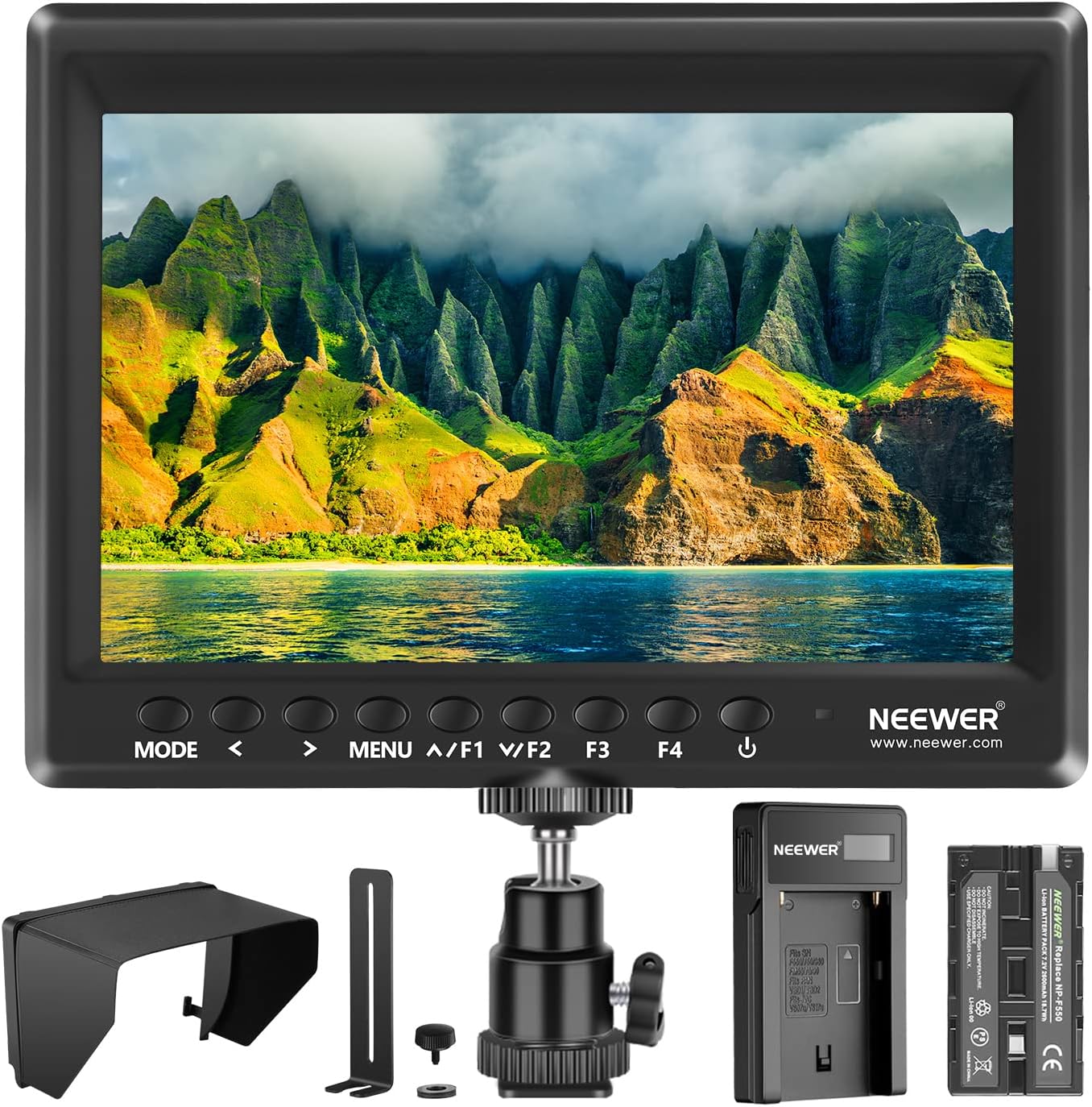Amazon.com : Neewer F100 7inch Camera Field Monitor HD Video Assist IPS ...