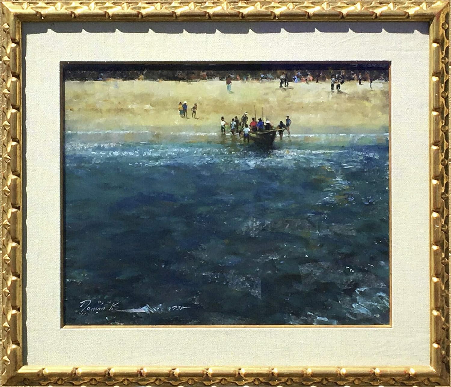 Amazon.com: Art of Life Beach at Yalapa by Ramon Kelley Original Pastel ...
