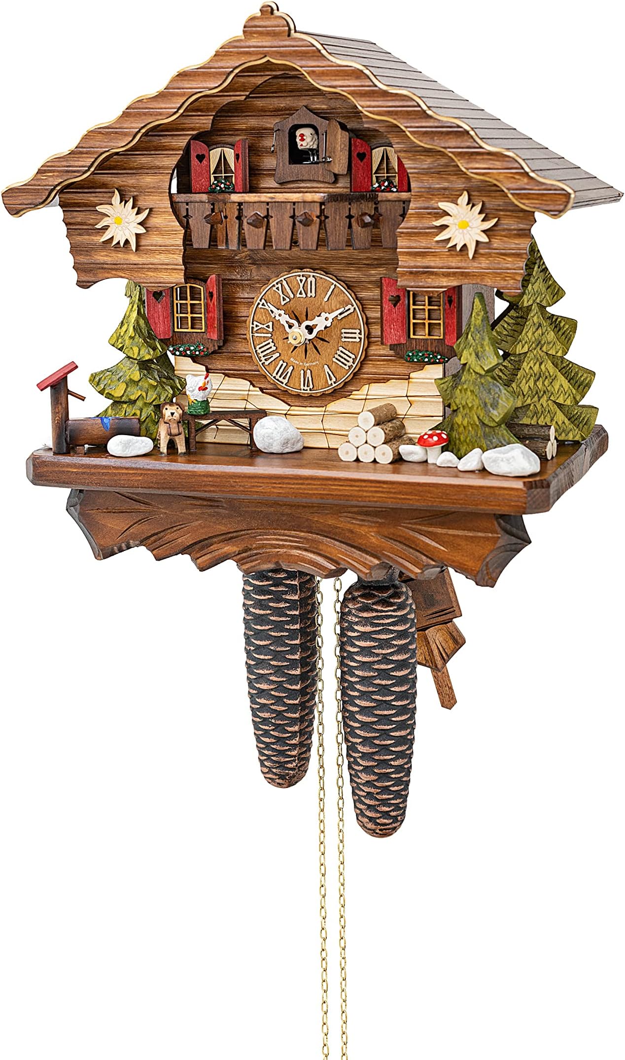 Amazon.com: Quartz Cuckoo Clock Black Forest House with Moving Train ...