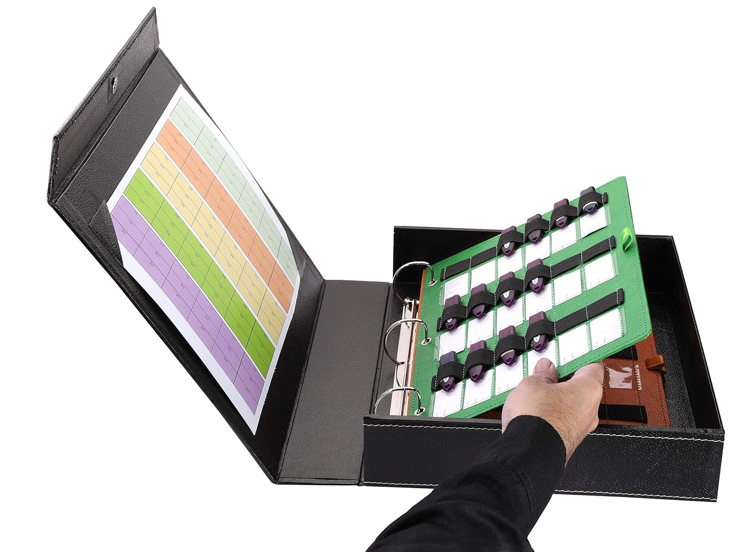 Ecoleatherette Digital Signature Organizer Box DSC Box dsc box (90 Digital Signature slots ...