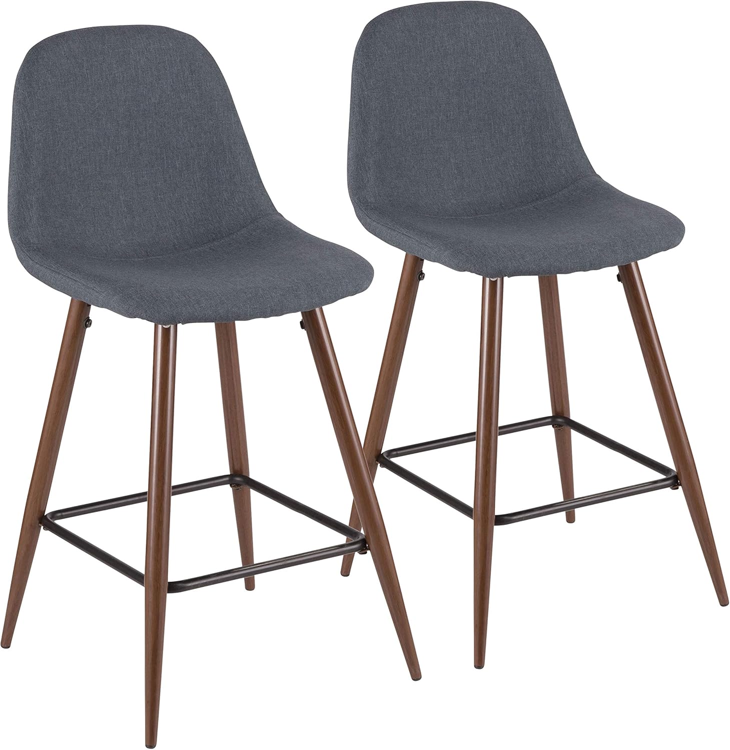 Amazon.com: LumiSource Pebble Counter Stools for Kitchen Counter in ...