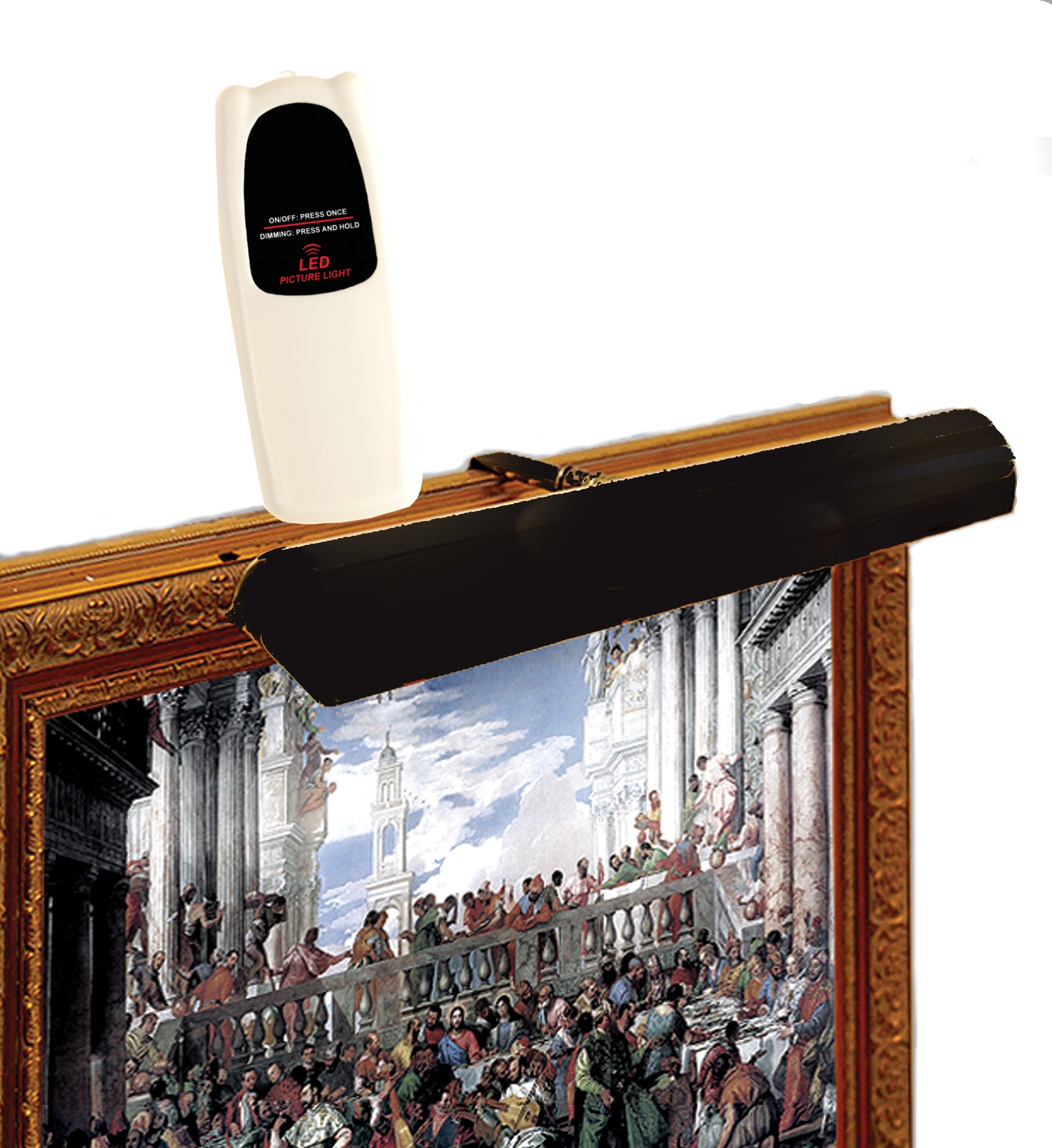 Filmpharm,Inc. LED Remote Control Picture Light Cordless – Matte Black ...