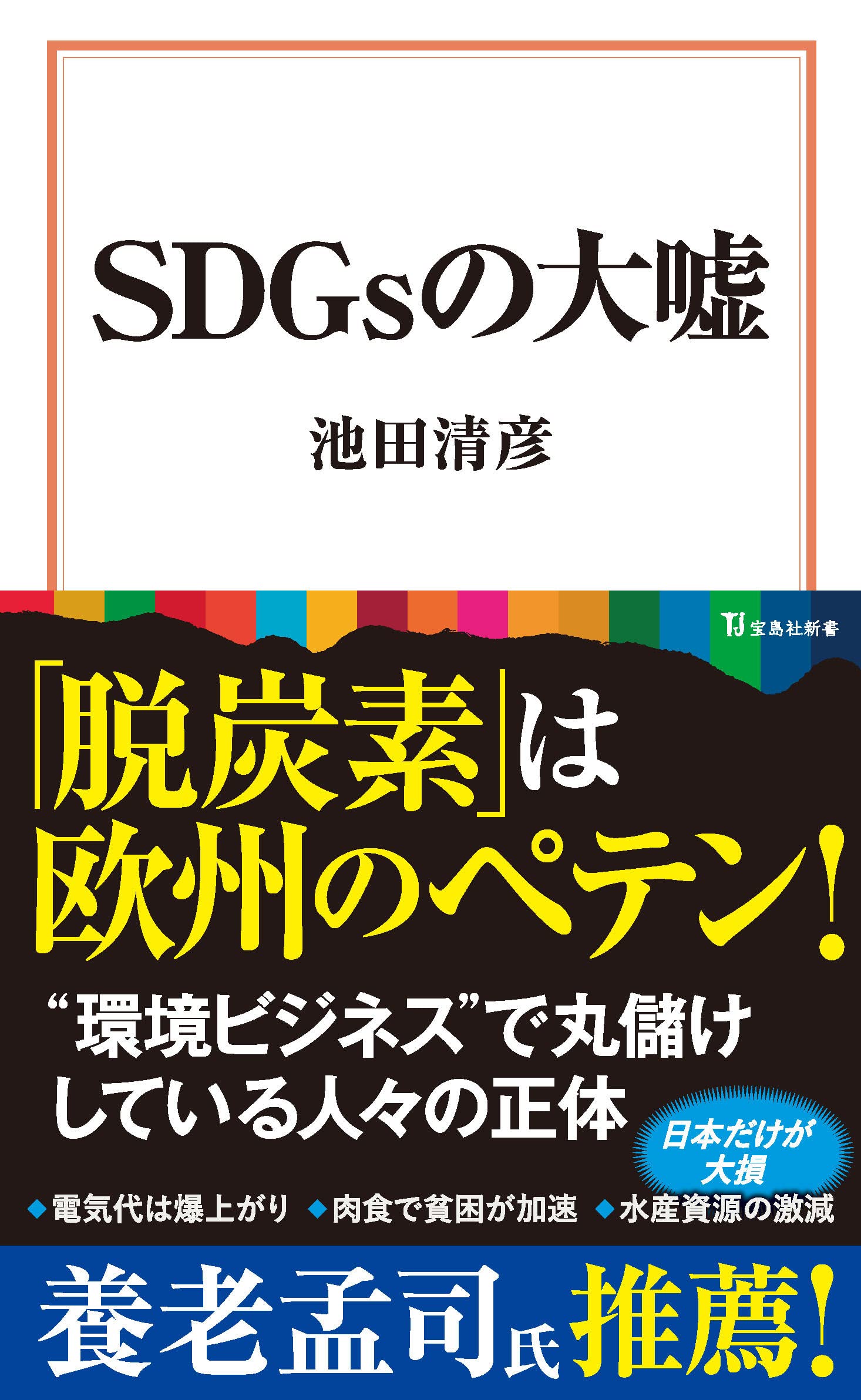 SDGsの大嘘 (宝島社新書) : Amazon.co.uk: Books