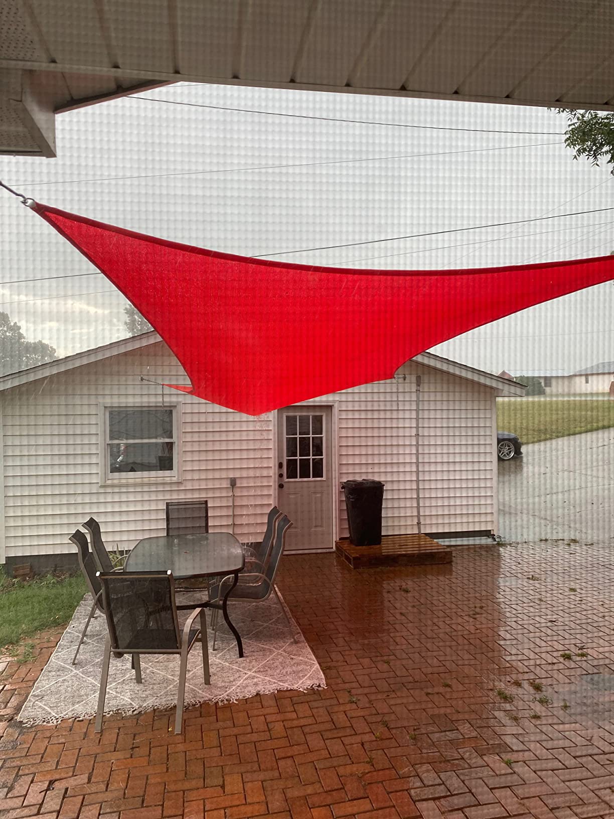 $8/mo - Finance Colourtree 8' x 14' Blue Sun Shade Sail Rectangle ...