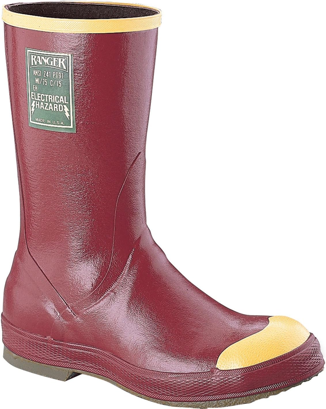 Amazon.com: Ranger 12" Heavy-Duty Steel Toe Dielectric Men's Rubber ...