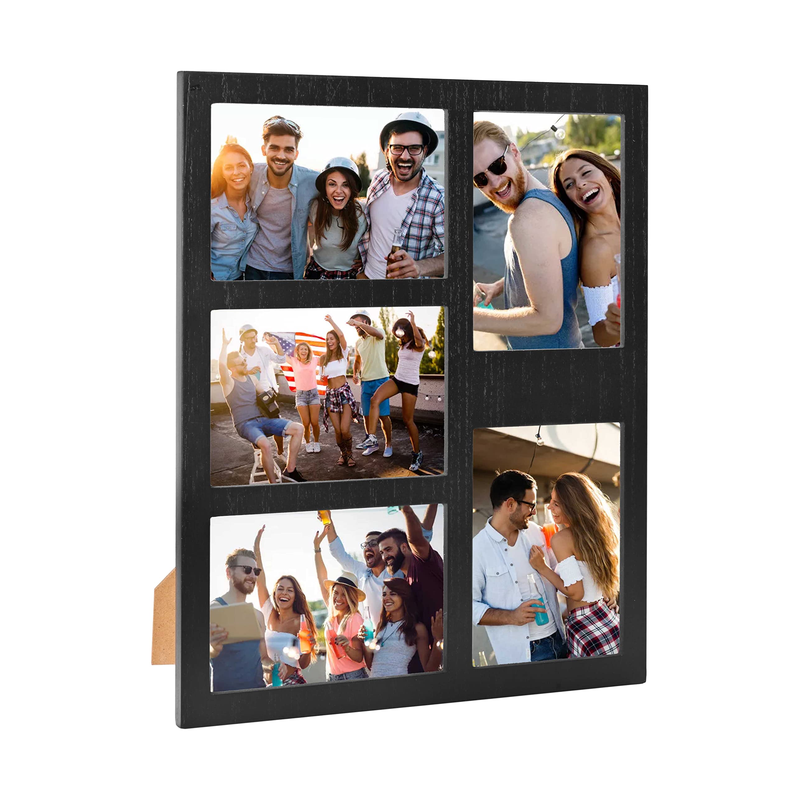 Amazon.com - MONT PLEASANT Black Picture Frame 5x7 for Five Picture ...