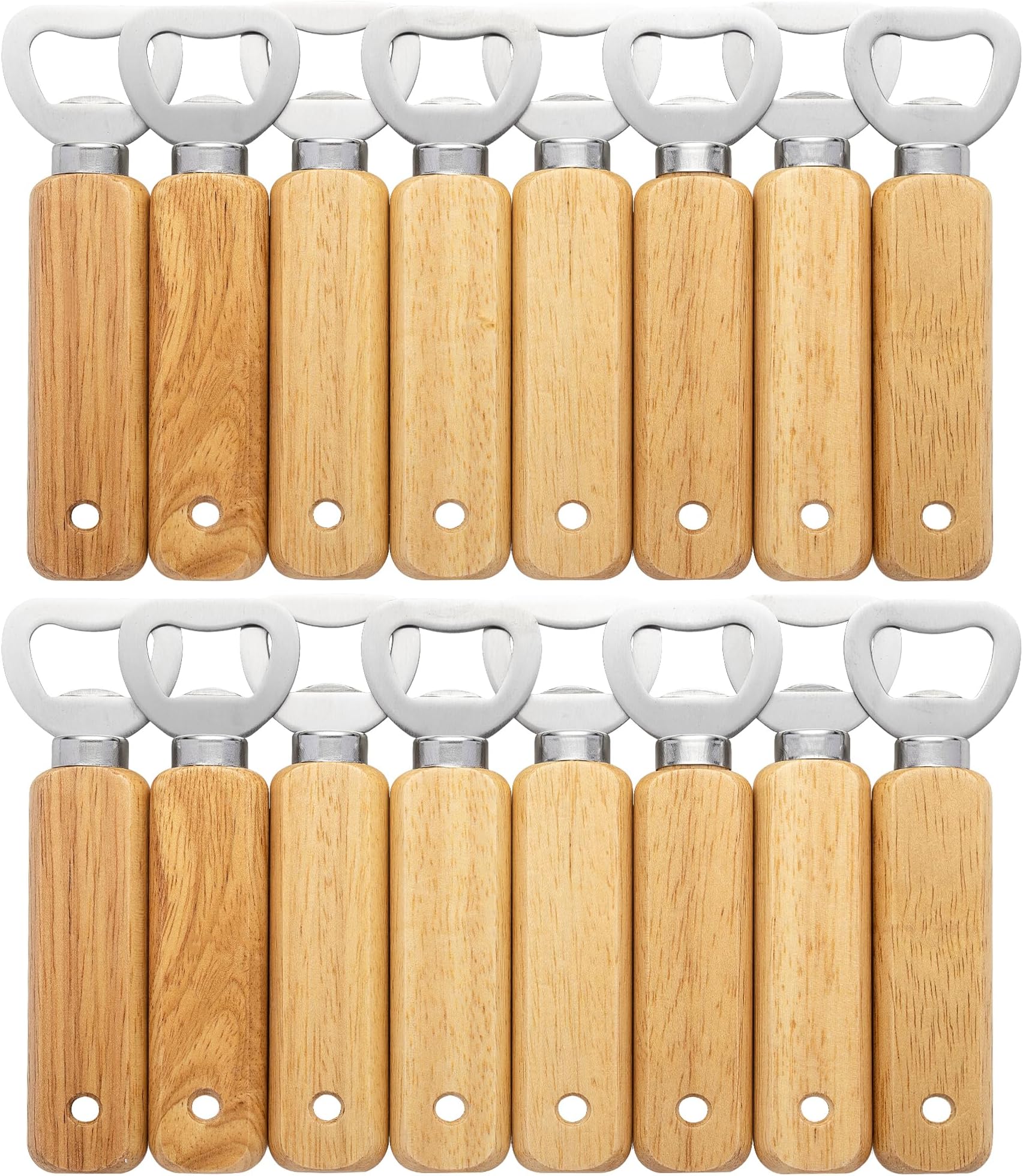 BEXOA 100 Pcs Personalised Bottle Opener Keyring - Custom Engraved Text ...