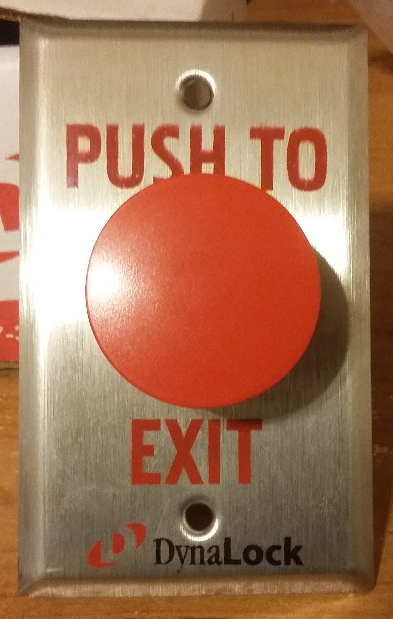Amazon.com: DYNALOCK 6290 PALM SWITCH EXIT SINGLE, PNEUMATIC US32D ...