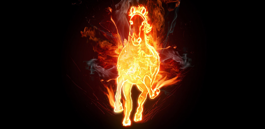 Wallpapers Fire Horse Hd