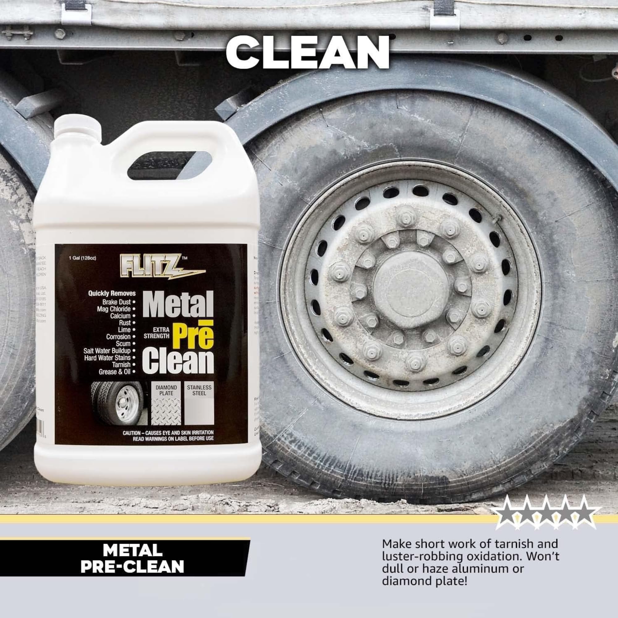 Snapklik.com : Flitz Metal Pre-Clean - 1 Gallon Of USA-Made Stainless ...