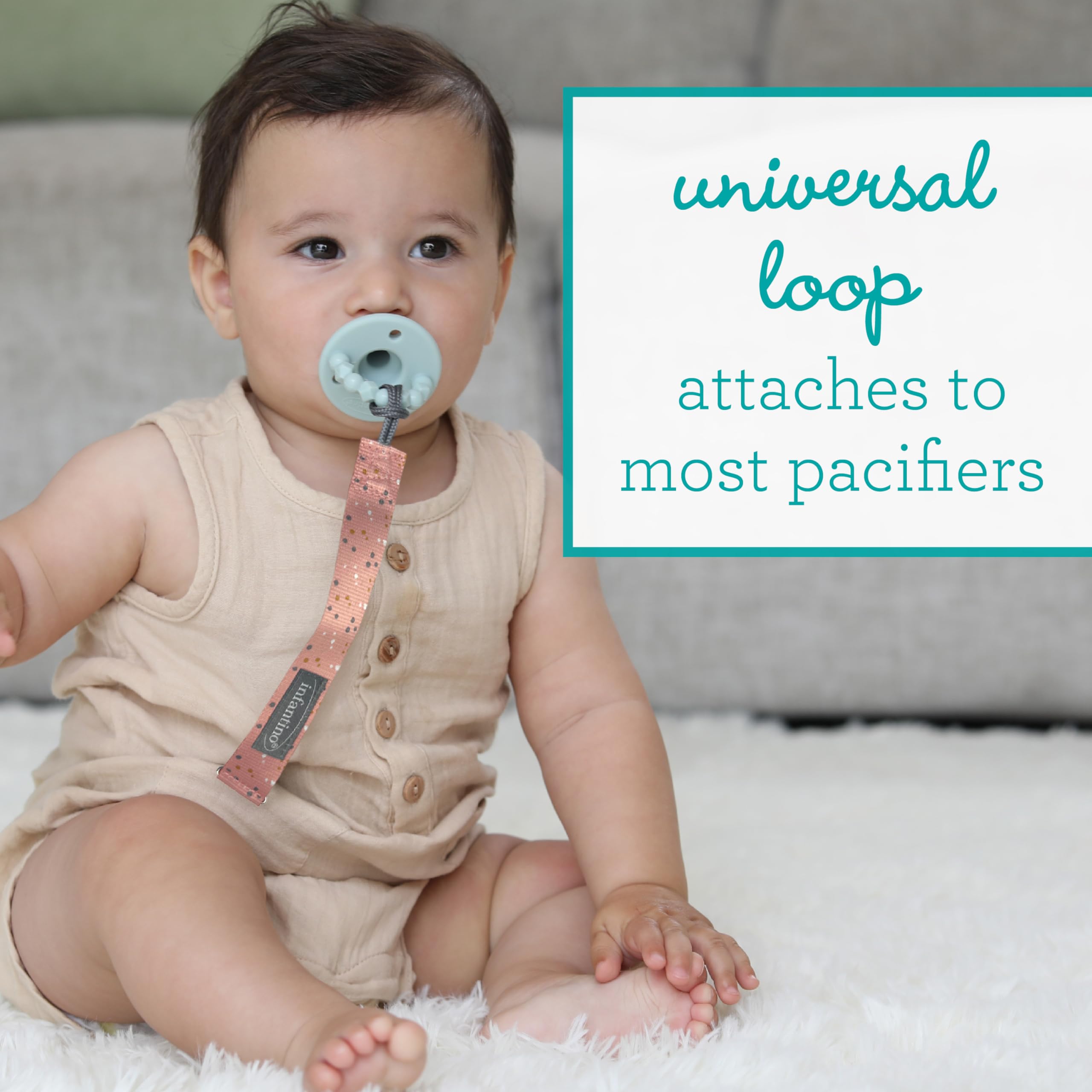 Snapklik.com : Infantino PaciGrip 2-Pack Pacifier Clips Universal Fit
