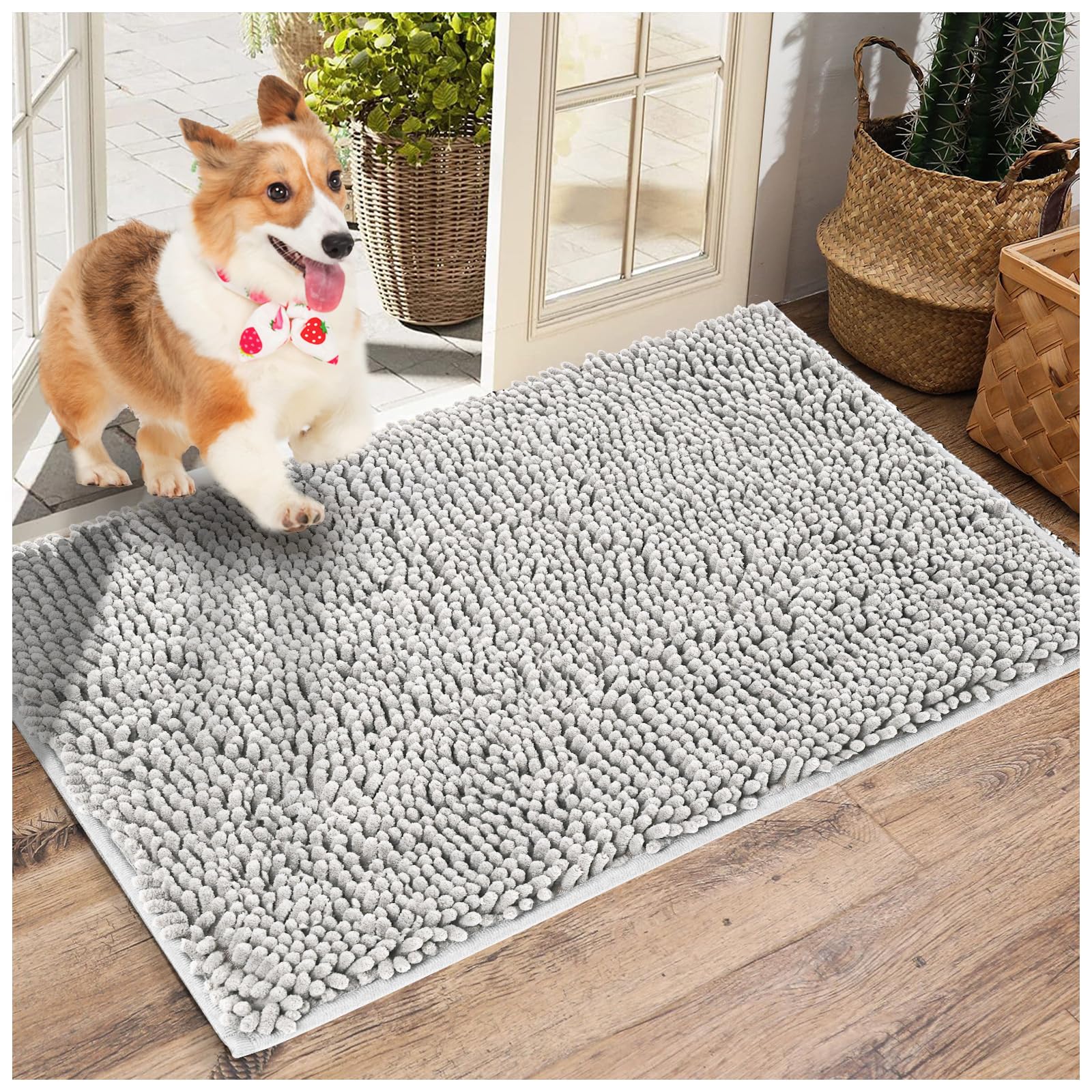 Amazon.com: LWYYQB Washable Soft Microfiber Mud Mats for Dogs Large ...