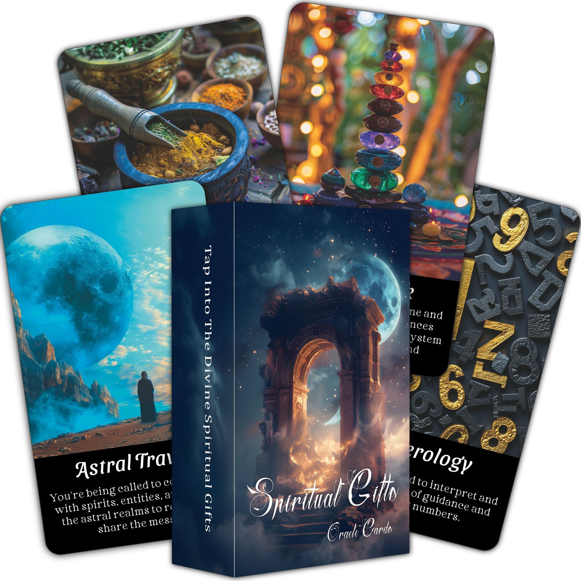 MTROYALDIA Spirit Oracle Cards, Spiritual intuitive Gift Oracle Cards ...