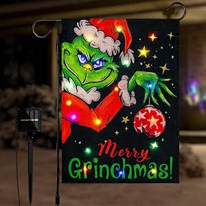Amazon.com : Christmas Garden Flag 12x18 Inch Double Sided for Outside ...