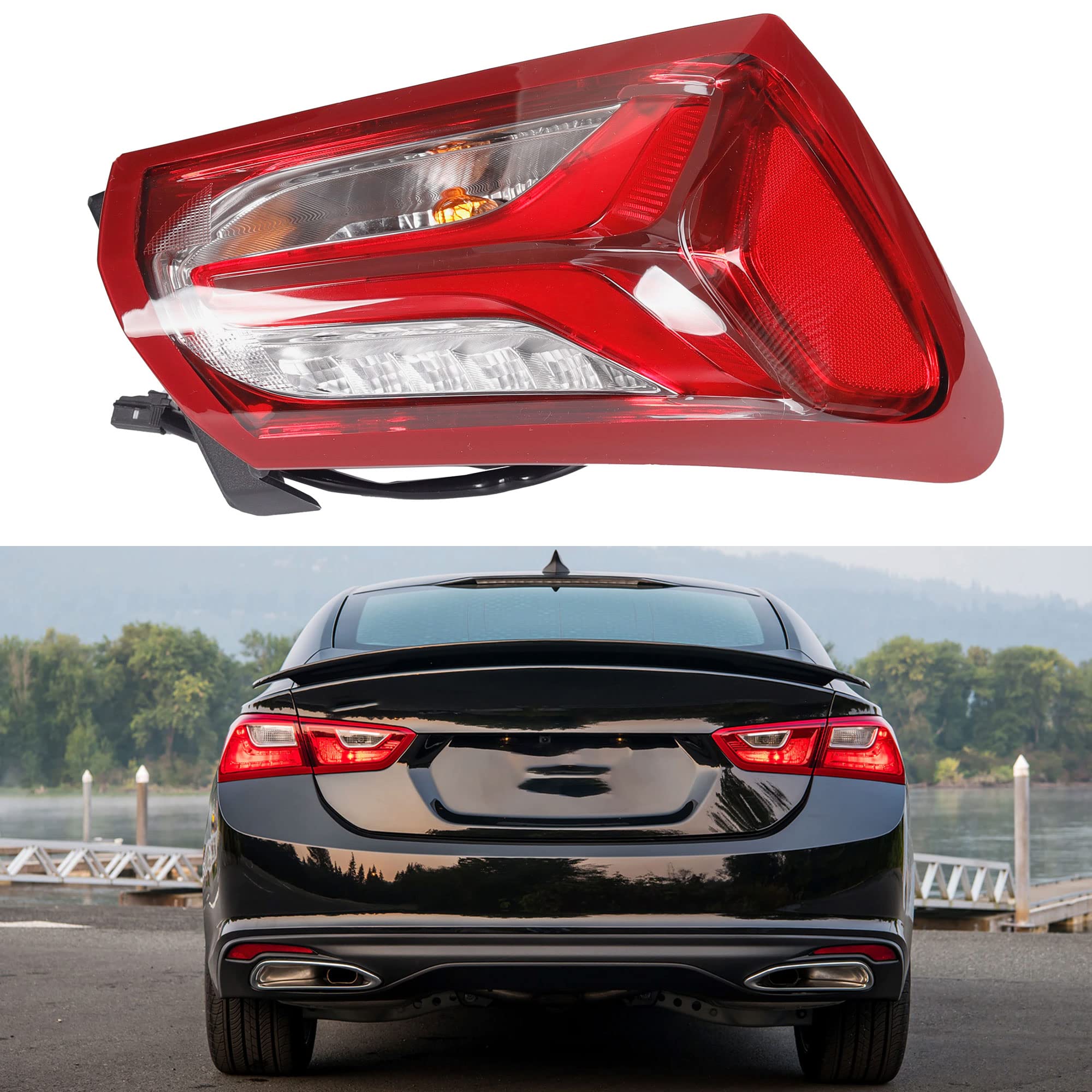 Dasbecan Left Side Rear LED Tail Light Outer Comaptible with Chevy ...