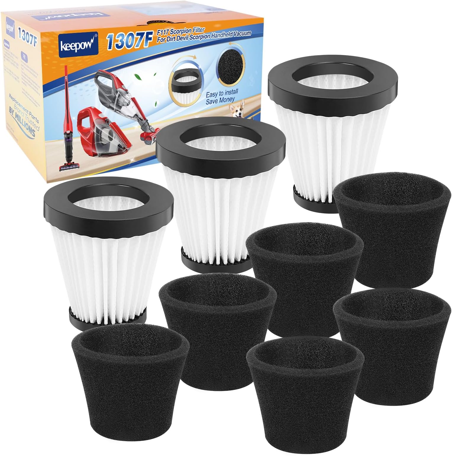 Amazon.com - Replacement, Handheld Vacuum Cleaner Filter, Compatible ...