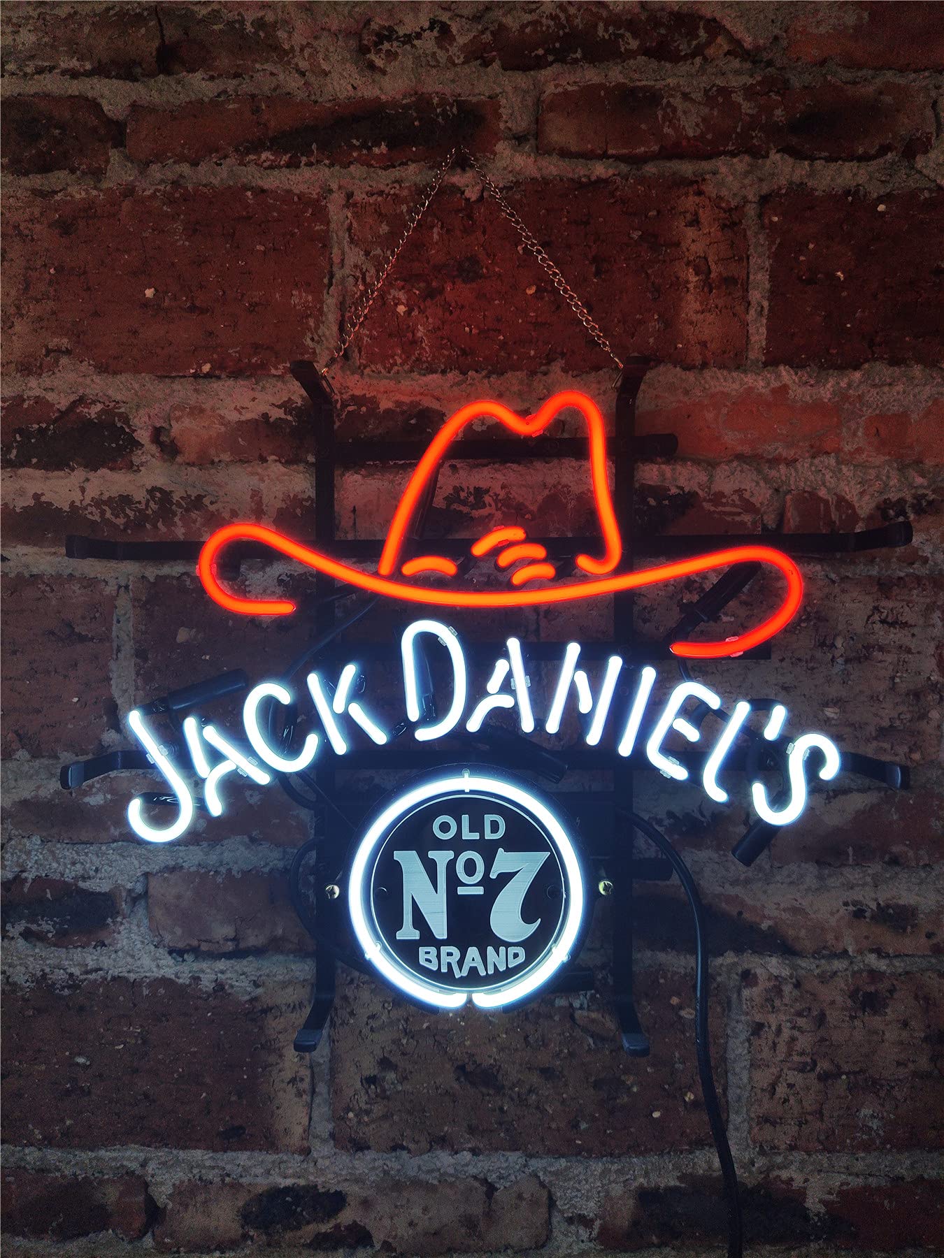 Buy CAICAIDUO Neon Light Sign JACK Neon Signs Real Glass Neon Sign Bar ...