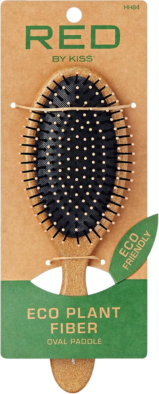 Red by Kiss Detangling, Hair Brush, Eco-Plant Fiber Detangler Brush for ...