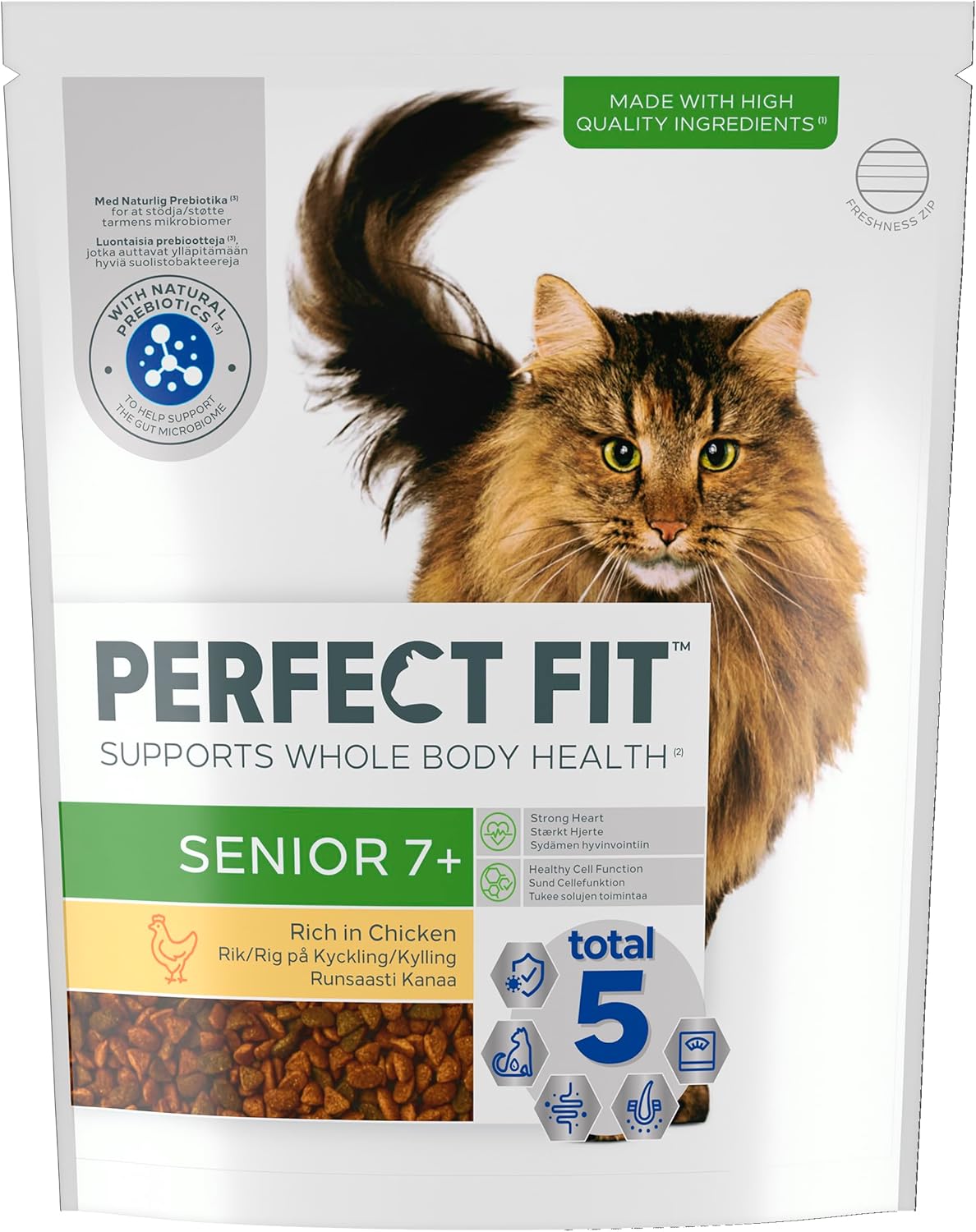 PERFECT FIT Cat Complete Dry Senior 7+ Chicken 750g : Amazon.co.uk: Pet Supplies