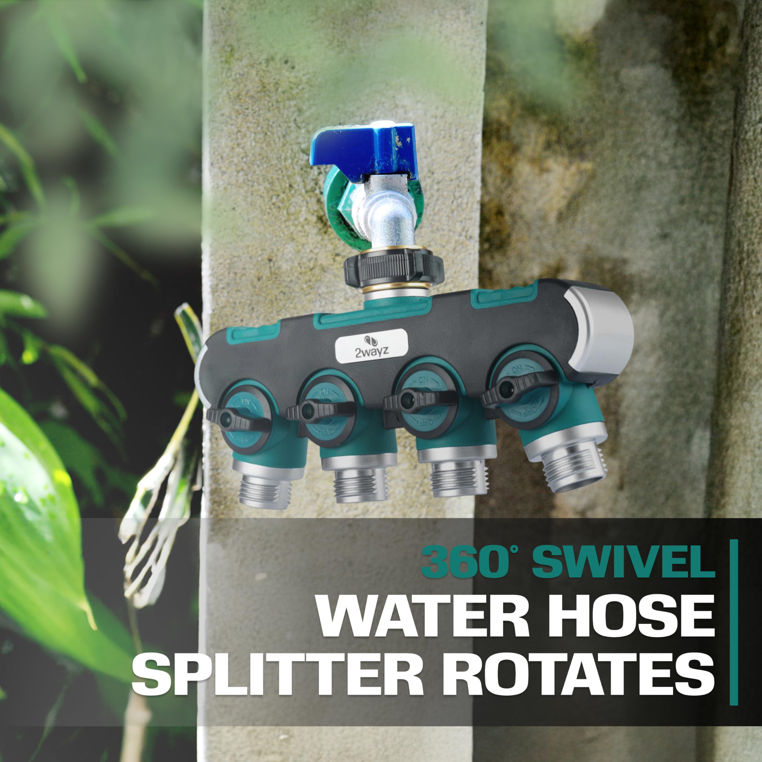 Snapklik.com : 2 Wayz 4 Way Garden Hose Splitter, Heavy Duty, Water ...