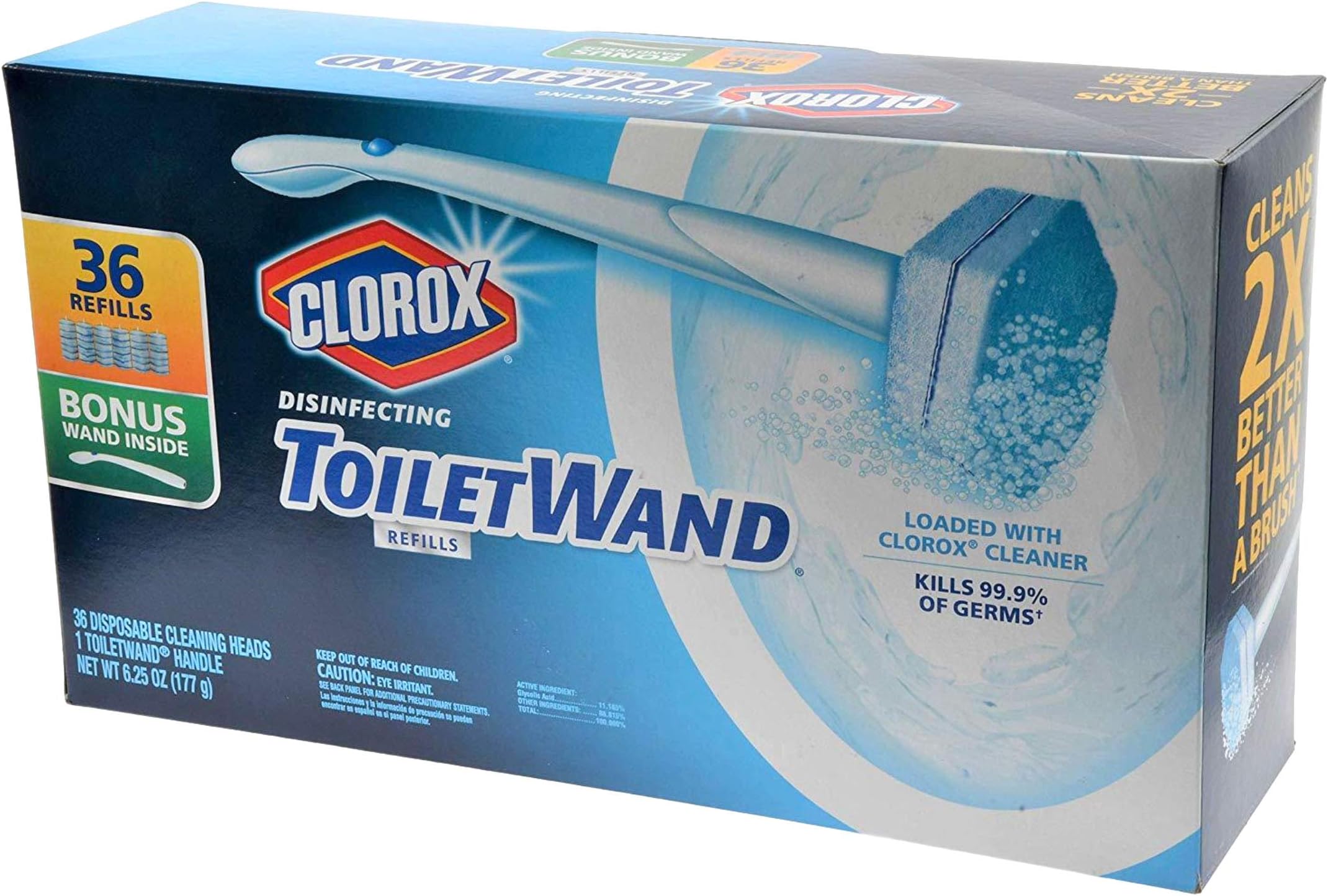 Clorox ToiletWand Disinfecting Refills, Disposable Wand Heads - 30 ...