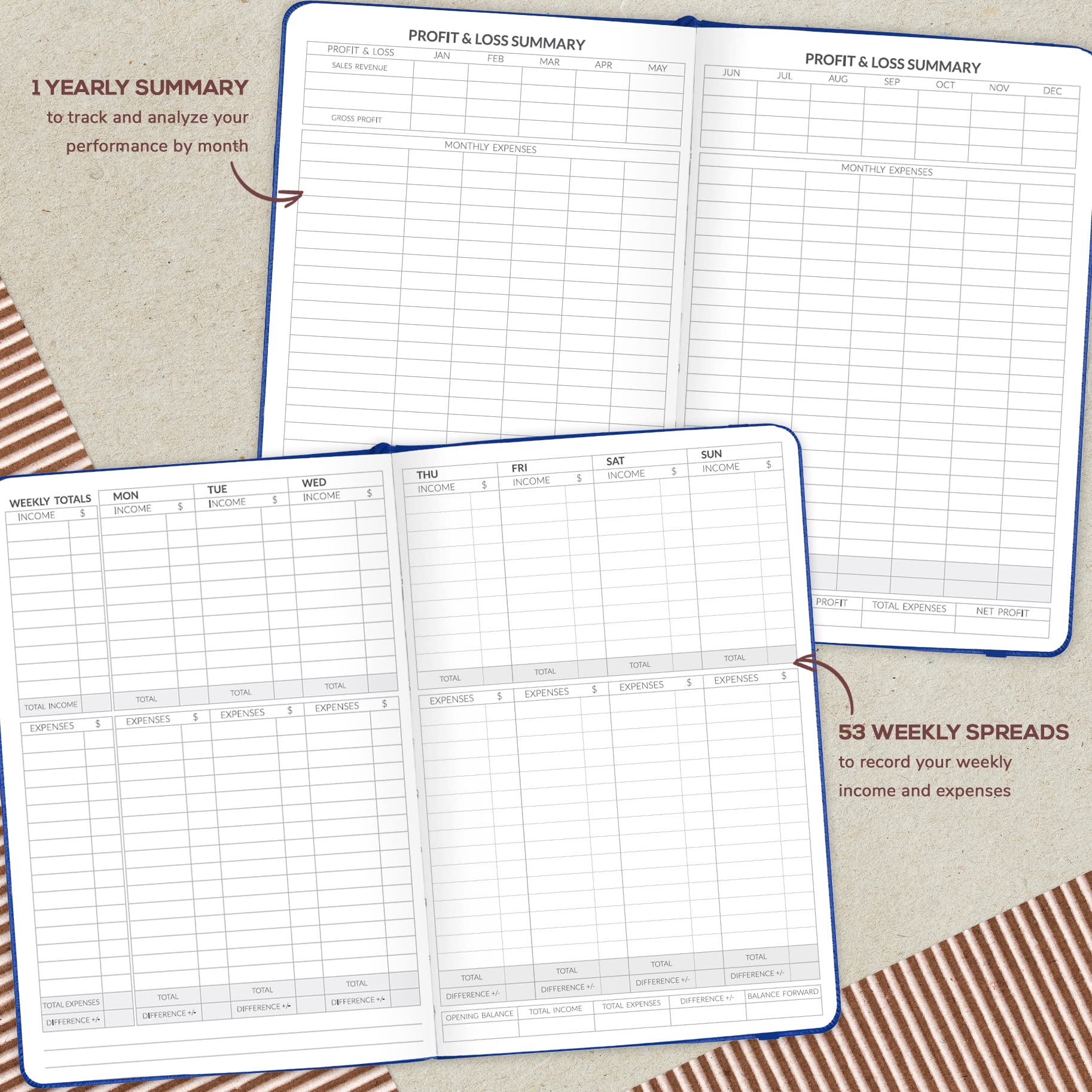 Snapklik.com : Skyline Income And Expense Tracker Notebook Accounting ...