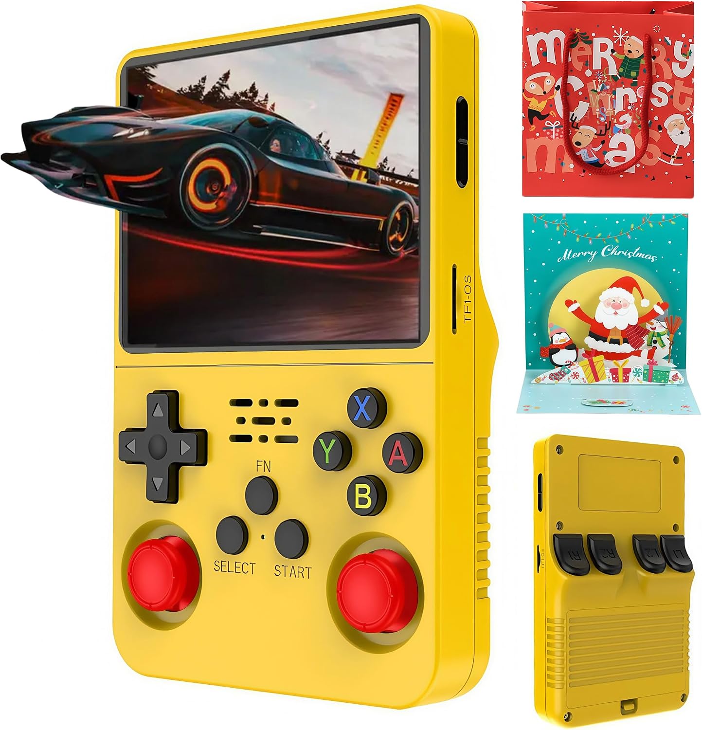 R36s Handheld Game Console Christmas Set (with Christmas Card & Bag ...