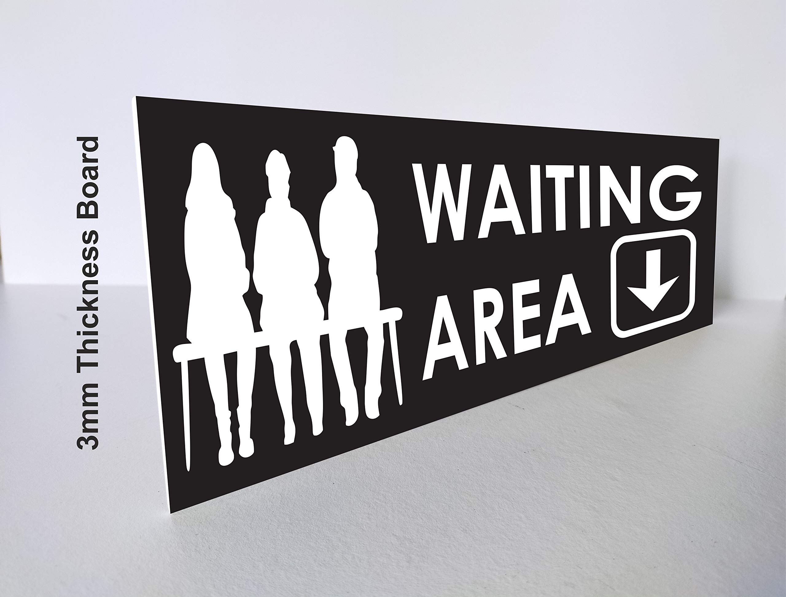 Buy SIGN EVER Waiting Area Sign Boards Office Hospital Bank Clinic ...