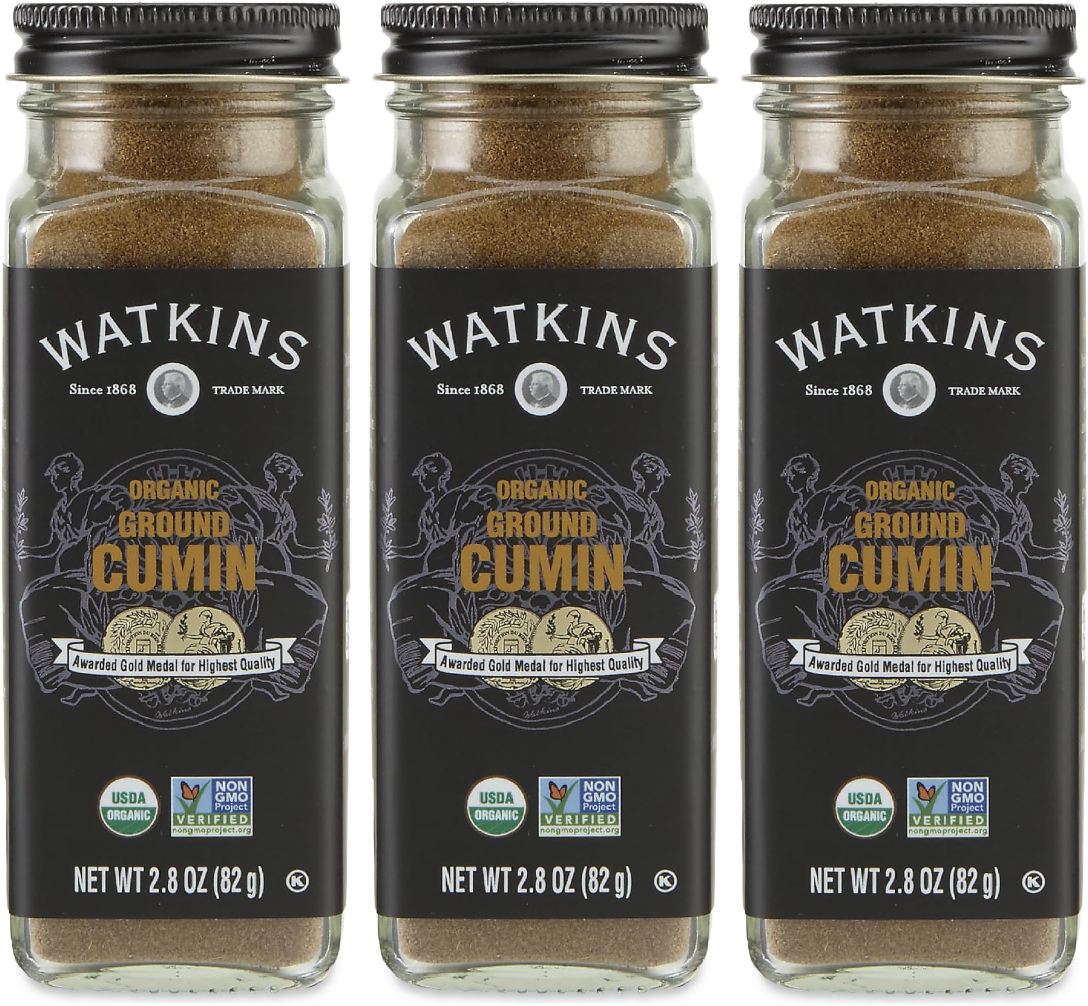 Amazon.com : Watkins Gourmet Organic Spice Jar, Ground Cumin,2.8 Ounce ...