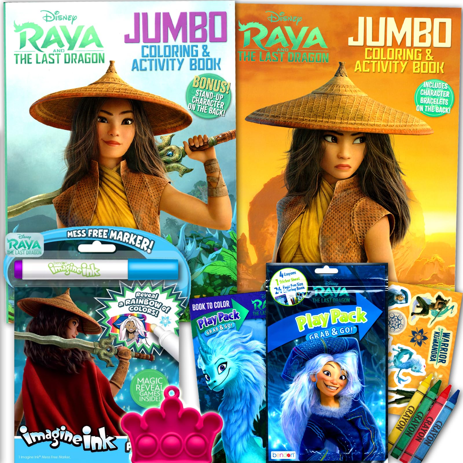 Snapklik.com : Disney Raya And The Last Dragon Coloring Books Set