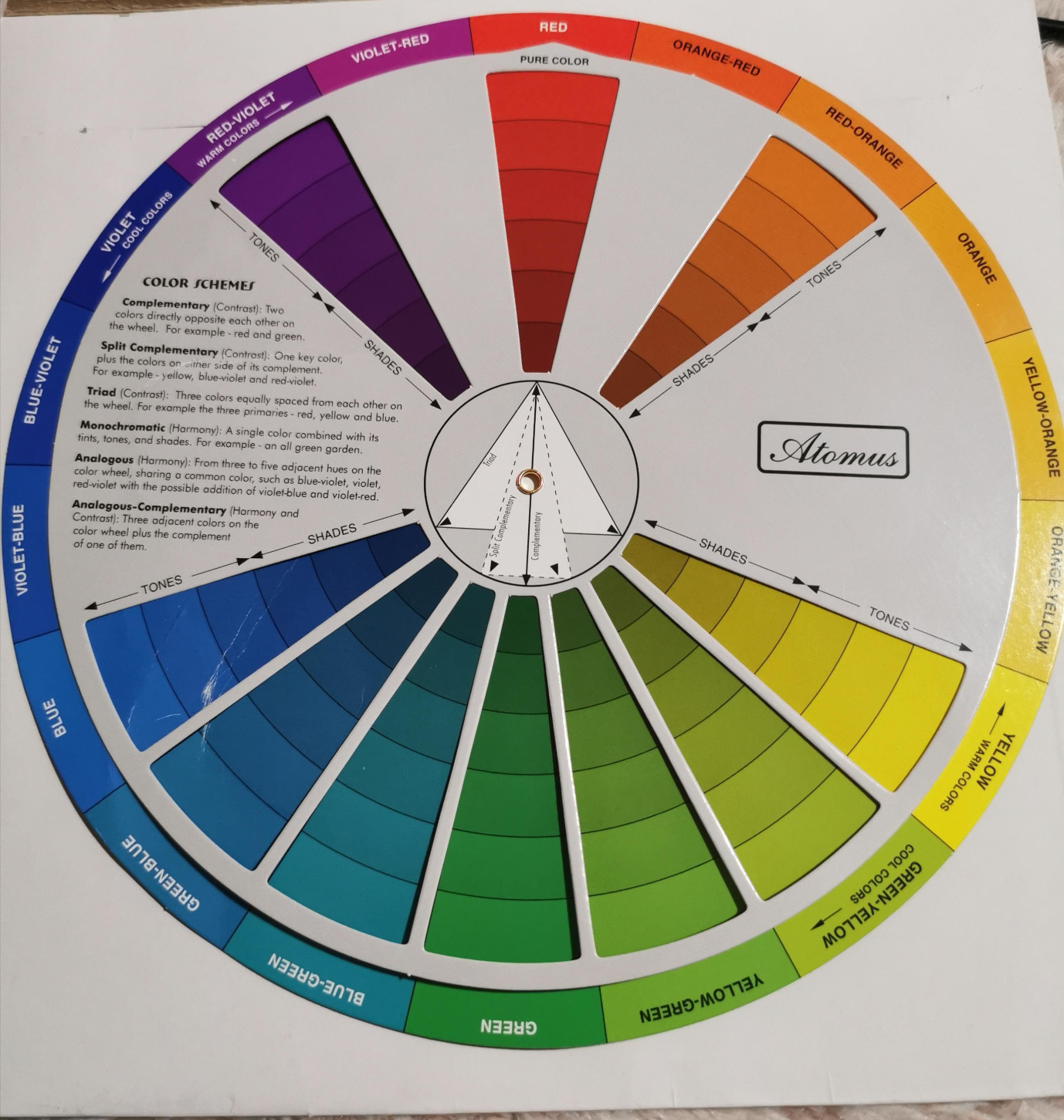 Creative Color Wheel, Paint Mixing Learning Guide Art Class Teaching ...