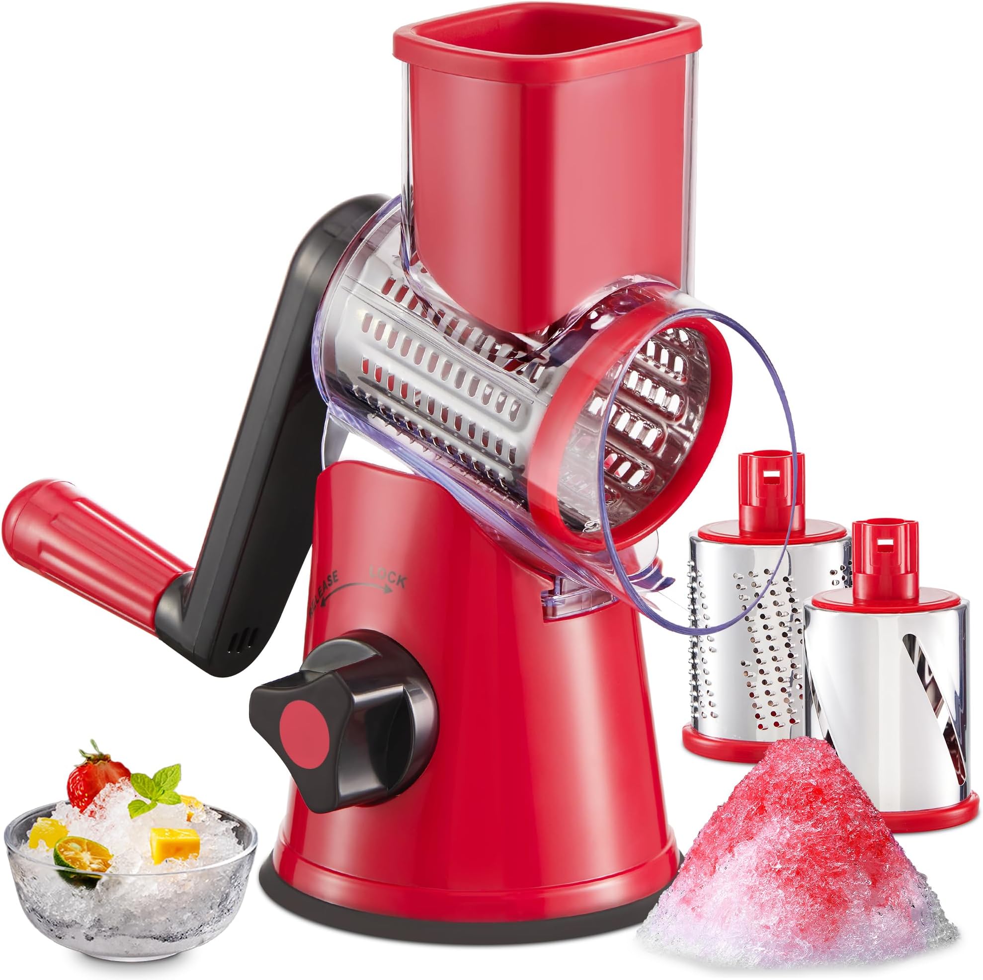 Amazon.com: Party Ice Snow Cone Machine Kit, Double Port Shaved Ice ...