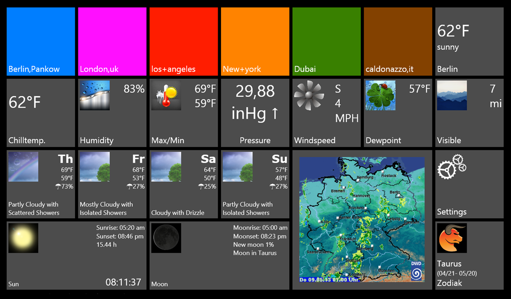 Tile Weather - App on Amazon Appstore