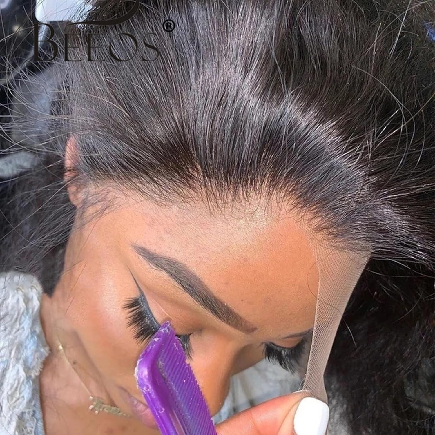 Amazon.com : BEEOS 13x4 Skinlike Real HD Lace Frontal Only, Deep Wave 0 ...