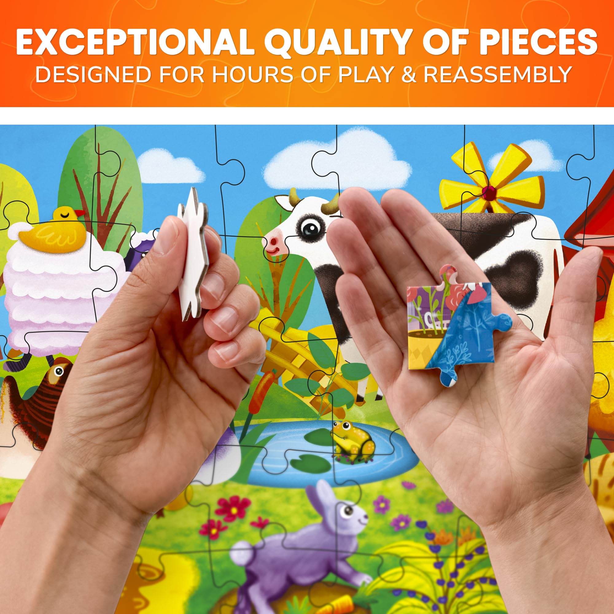 Snapklik.com : Puzzles For Toddlers 3-5 - 4 X 30 Pieces Puzzles For ...