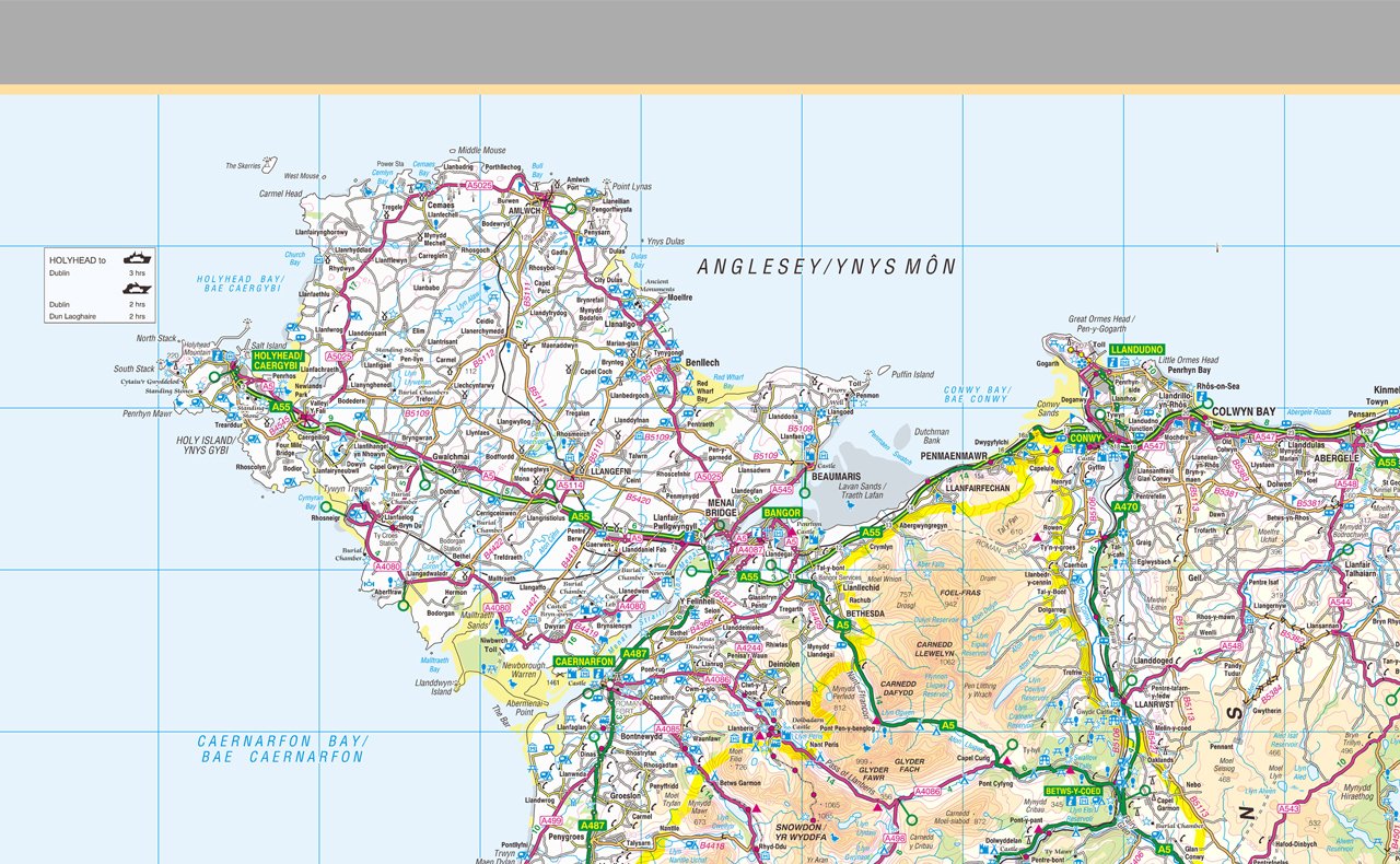 Wales Basic County Map 1m Scale Wales Maps British Central England